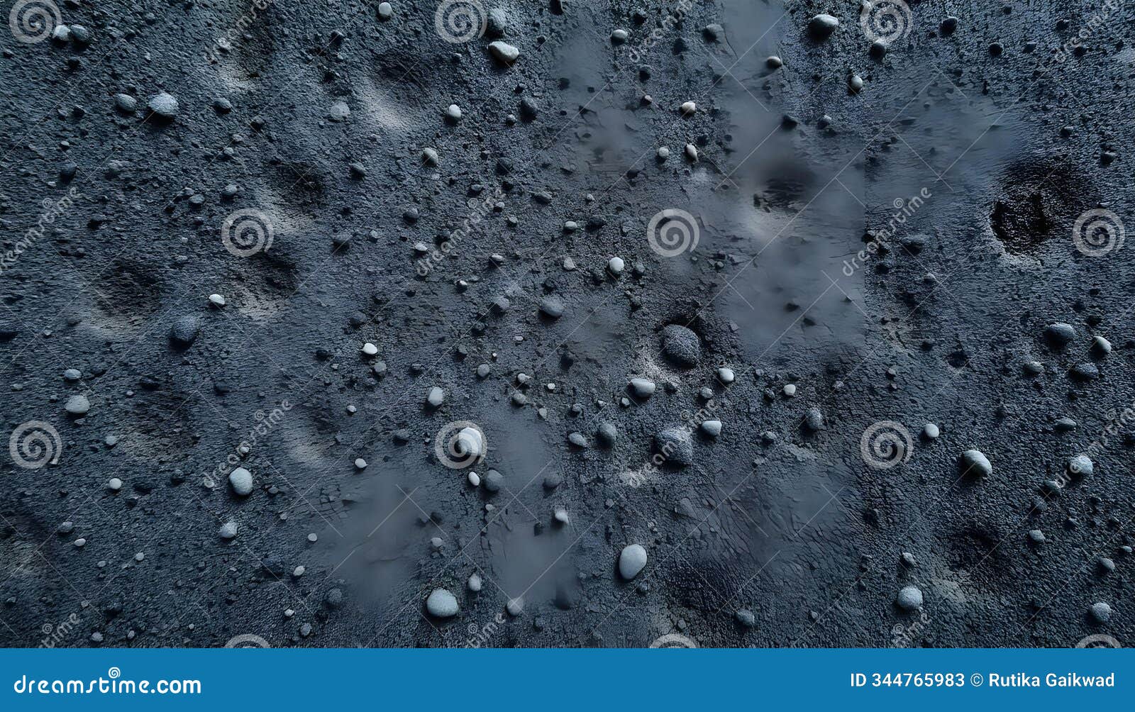 Rough Concrete Surface Close-up Revealing Embedded Pebbles and a Muted ...