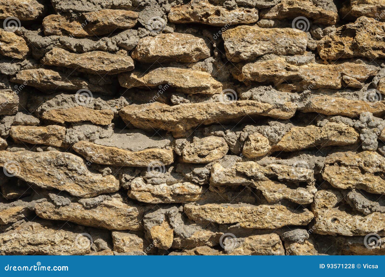 Rough coquina stones wall stock photo. Image of rough - 93571228