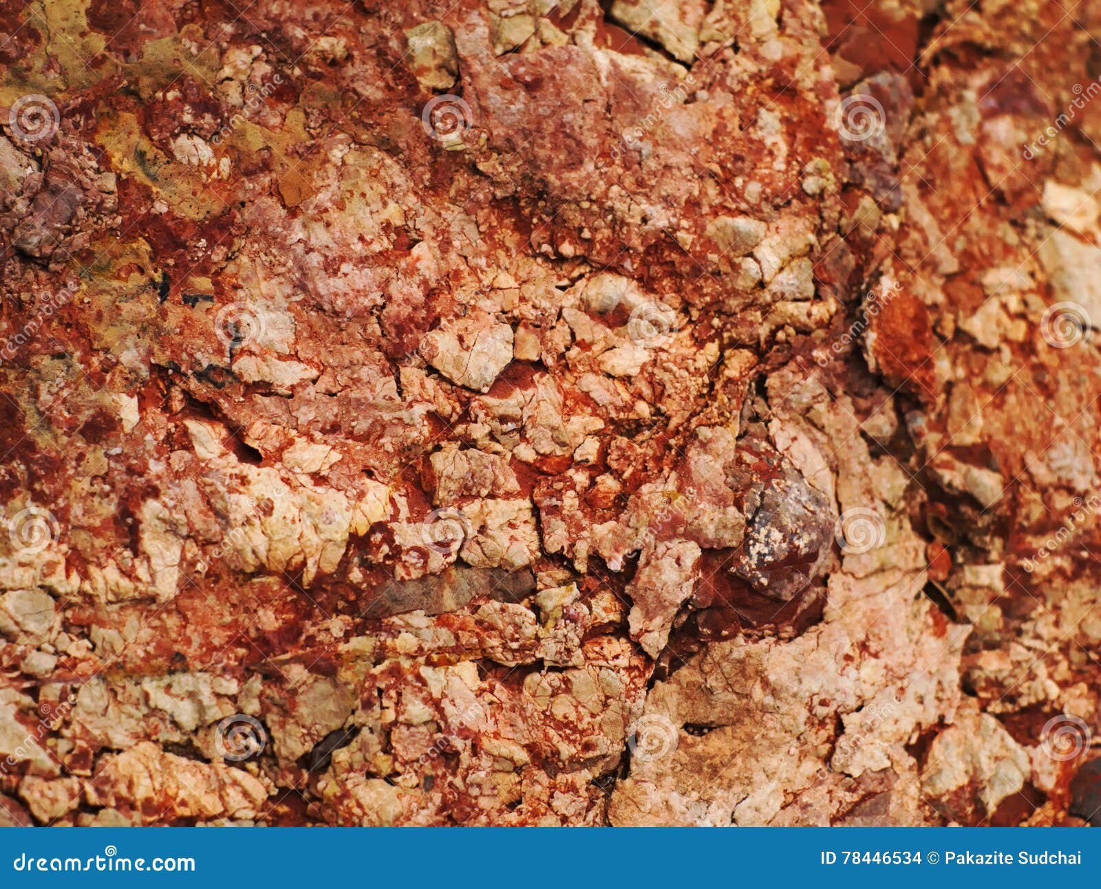 Rough and Cracked Brown-red Stone Texture Stock Photo - Image of brown ...