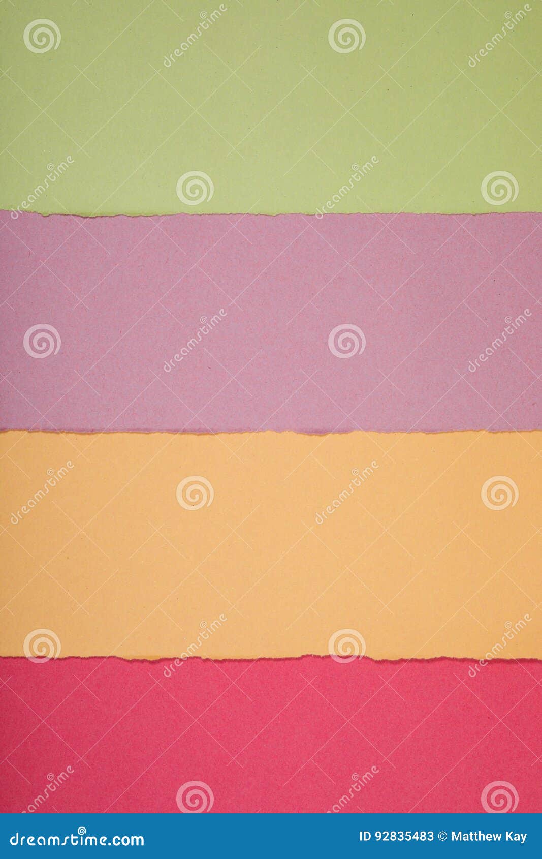 Rough Cut Strips of Colored Paper in a Pattern Stock Image - Image of ...