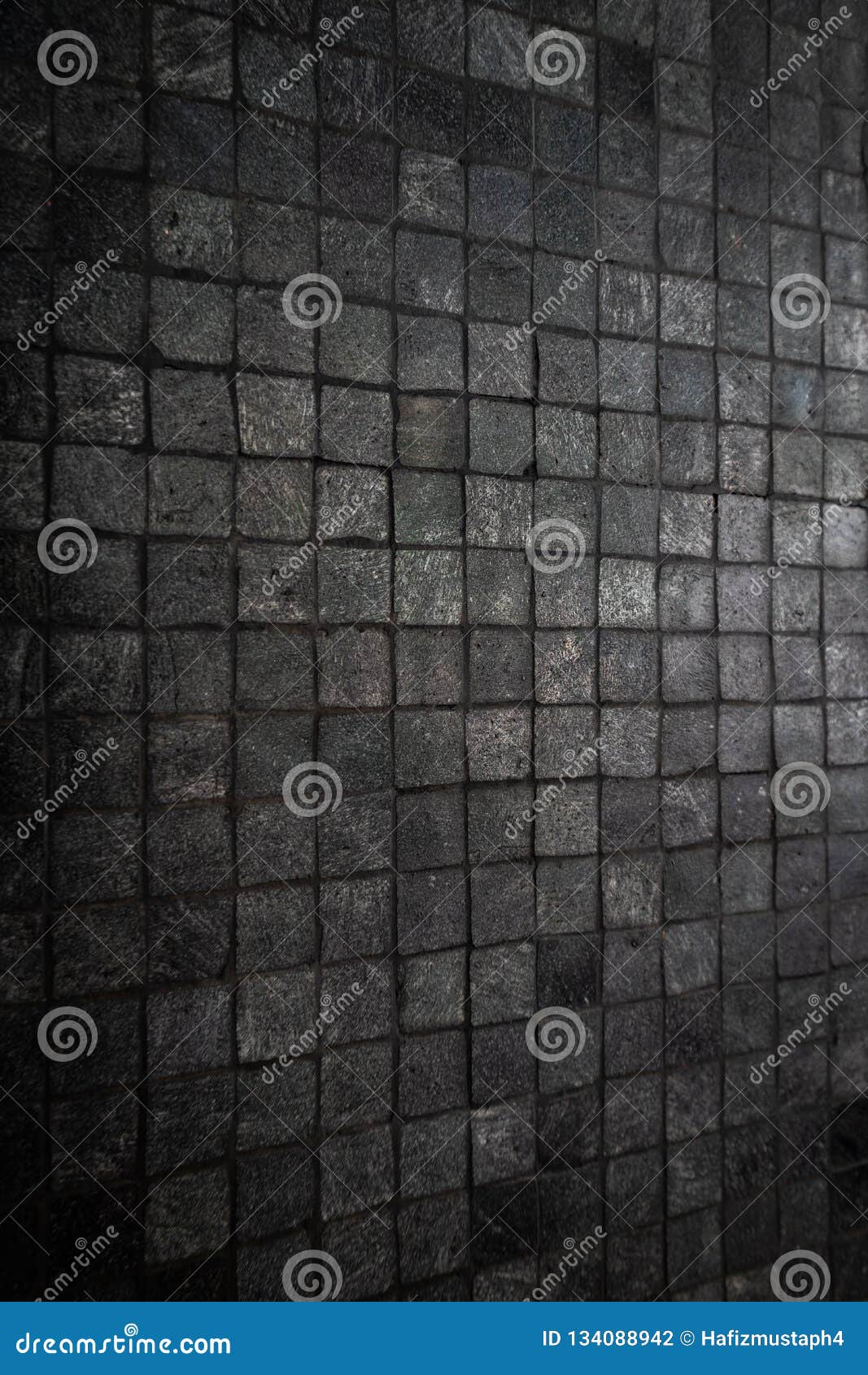 Column With Tiles In A Yard, Dar Caid Hadji Stock Photography ...