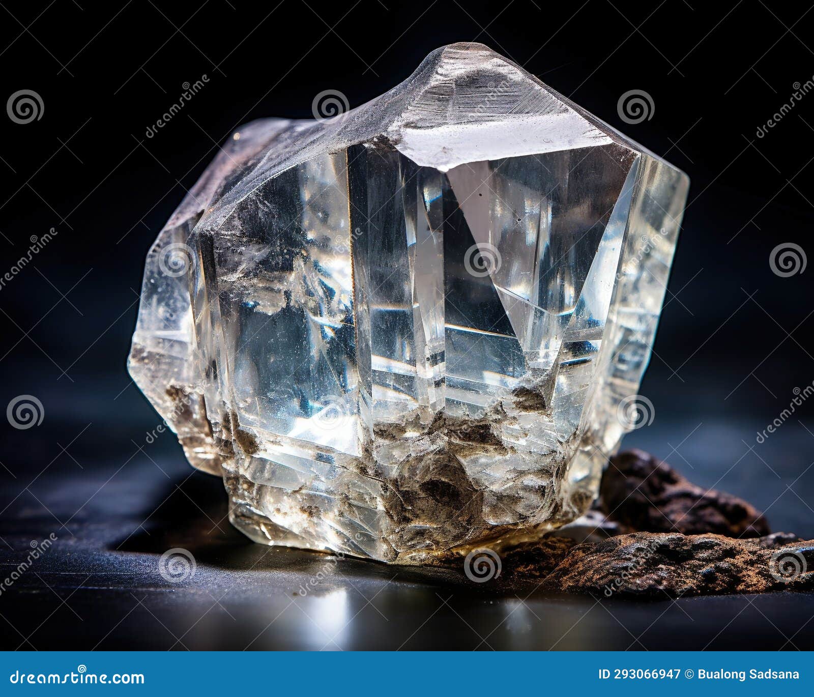 Rough Diamond in the Mine and a Generative Diamond in the Mine. Stock ...