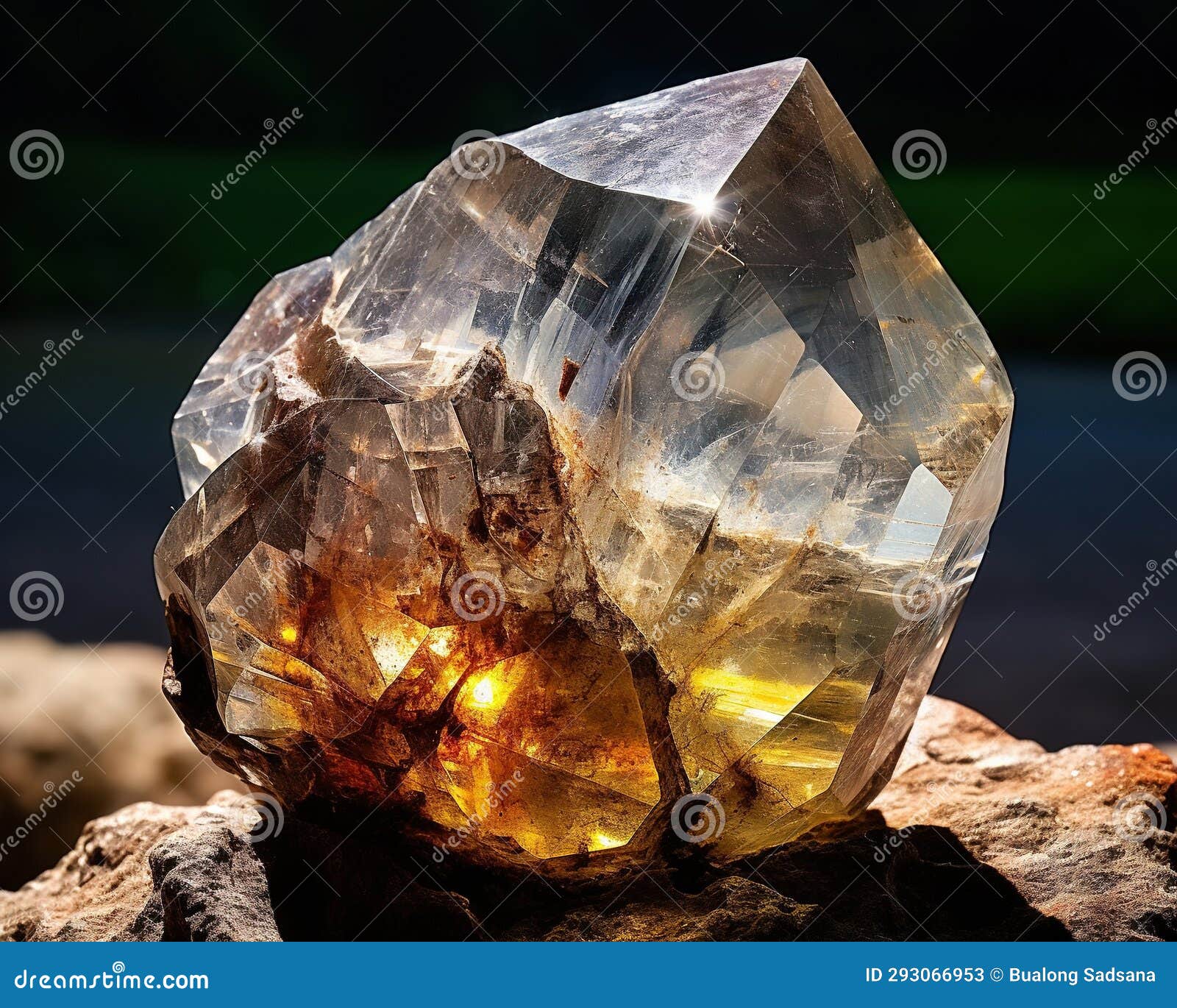 Rough Diamond in the Mine and a Generative Diamond in the Mine. Stock ...