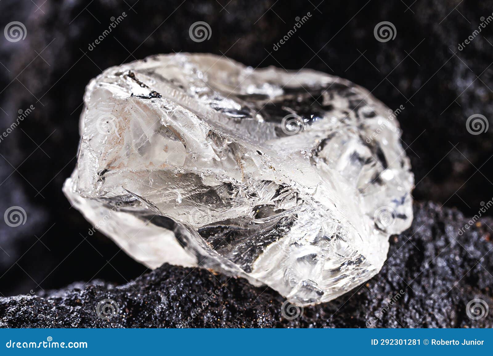 Rough Diamond, Precious Stone in Mines. Concept of Mining and ...