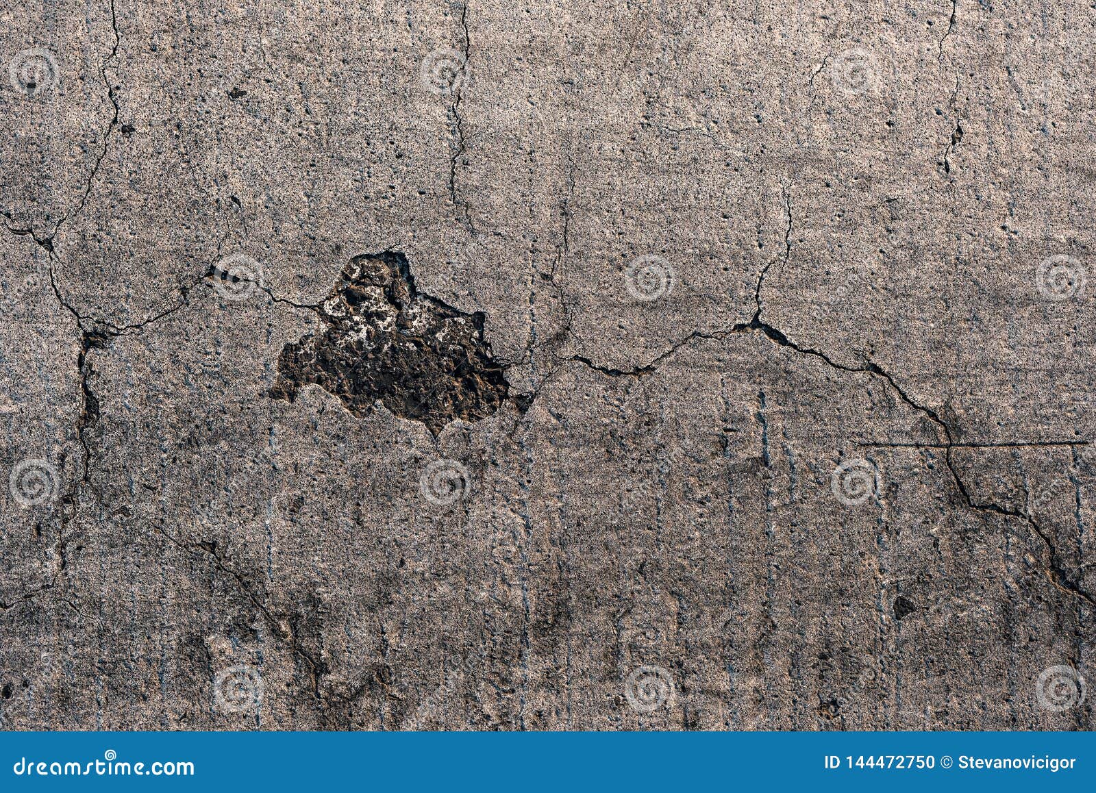 Rough Distressed Grunge Texture of Asphalt Road Stock Photo - Image of ...