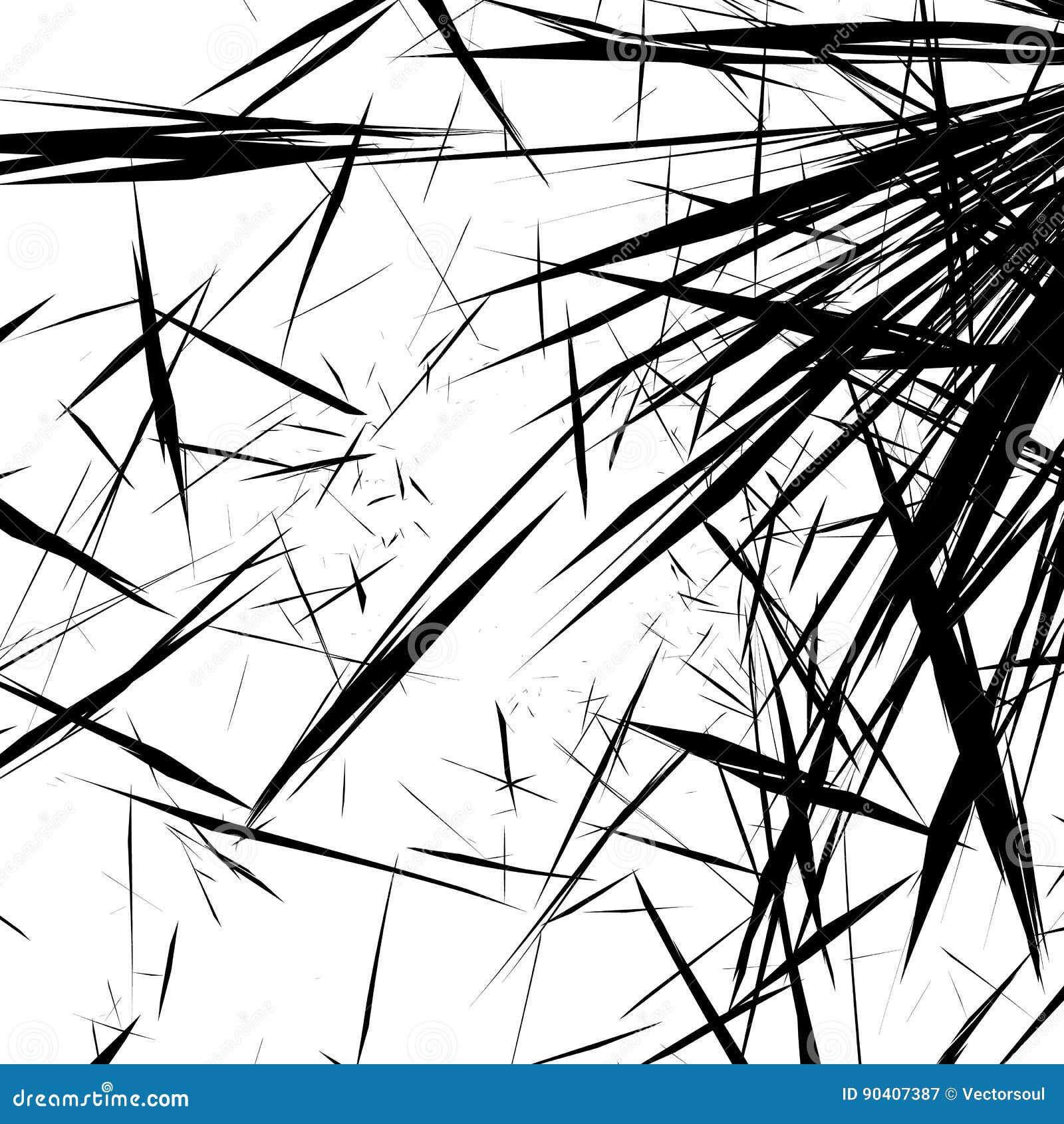 Rough, Edgy Texture of Random Distorted Shapes). Black and White Stock ...