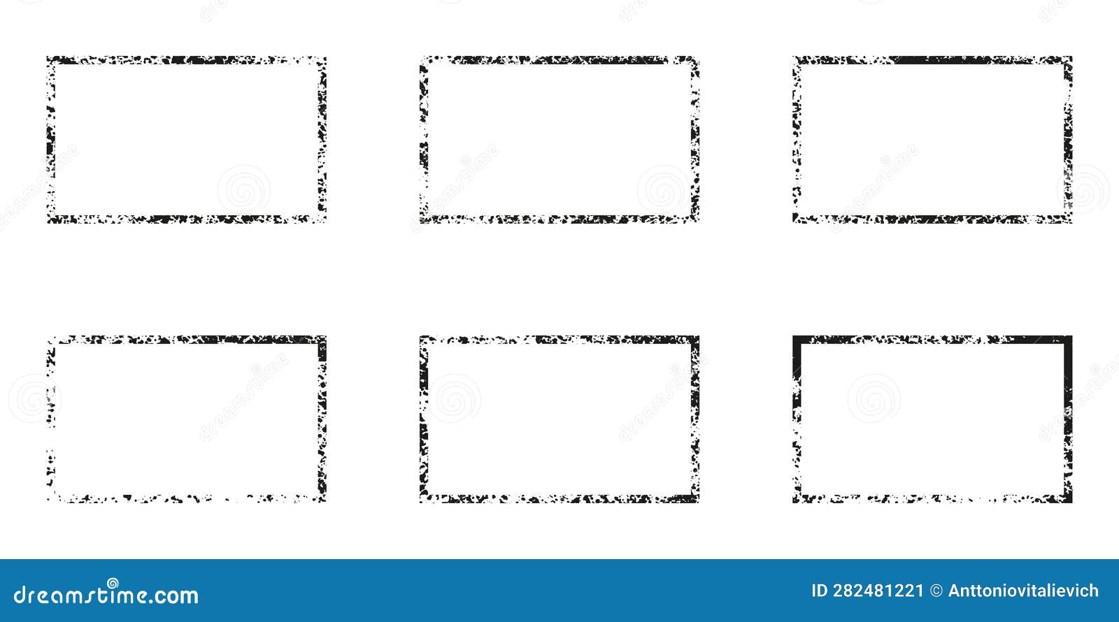 Graffiti Rectangle Frame Sprayed In Black Over White Cartoon Vector ...