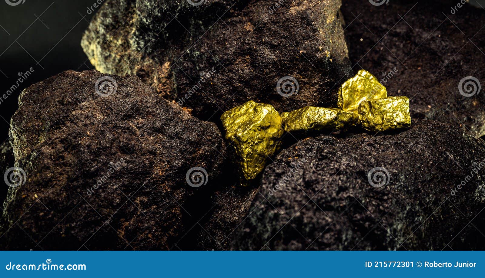 Rough Gold, Gold Mine with Rare Golden Stone Stock Image - Image of ...
