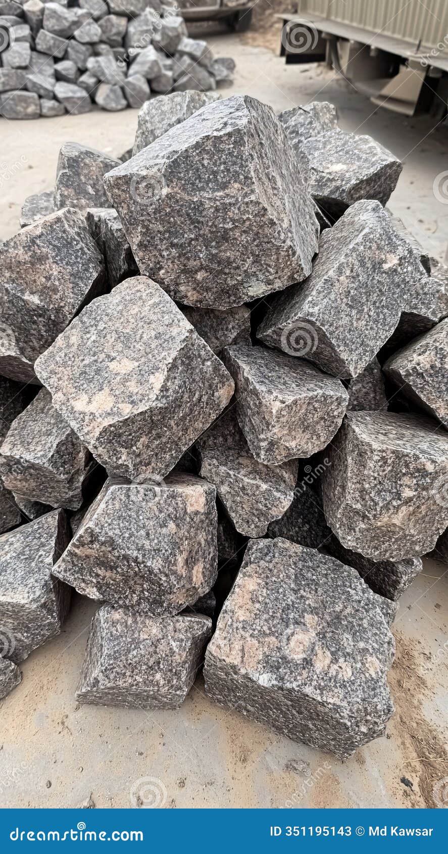 Rough Granite Stone Cubes Pile Texture Background High Quality Image ...
