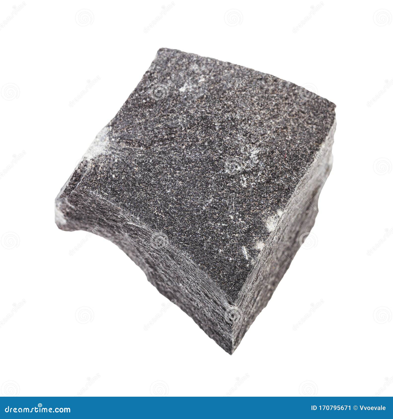 Rough Gray Hyalobasalt Rock Isolated On White Stock Image Image Of Specimen Extrusive 170795671