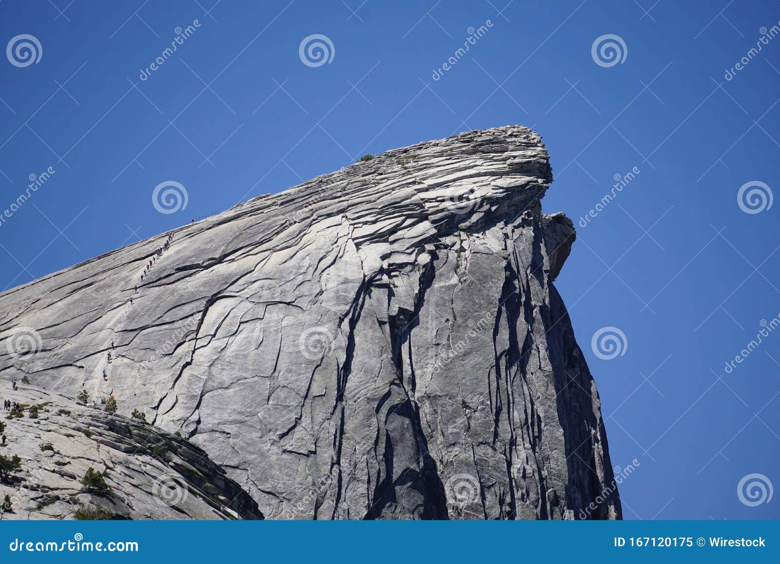 Rough Gray Rocky Cliff on Blue Background Stock Image - Image of europe ...