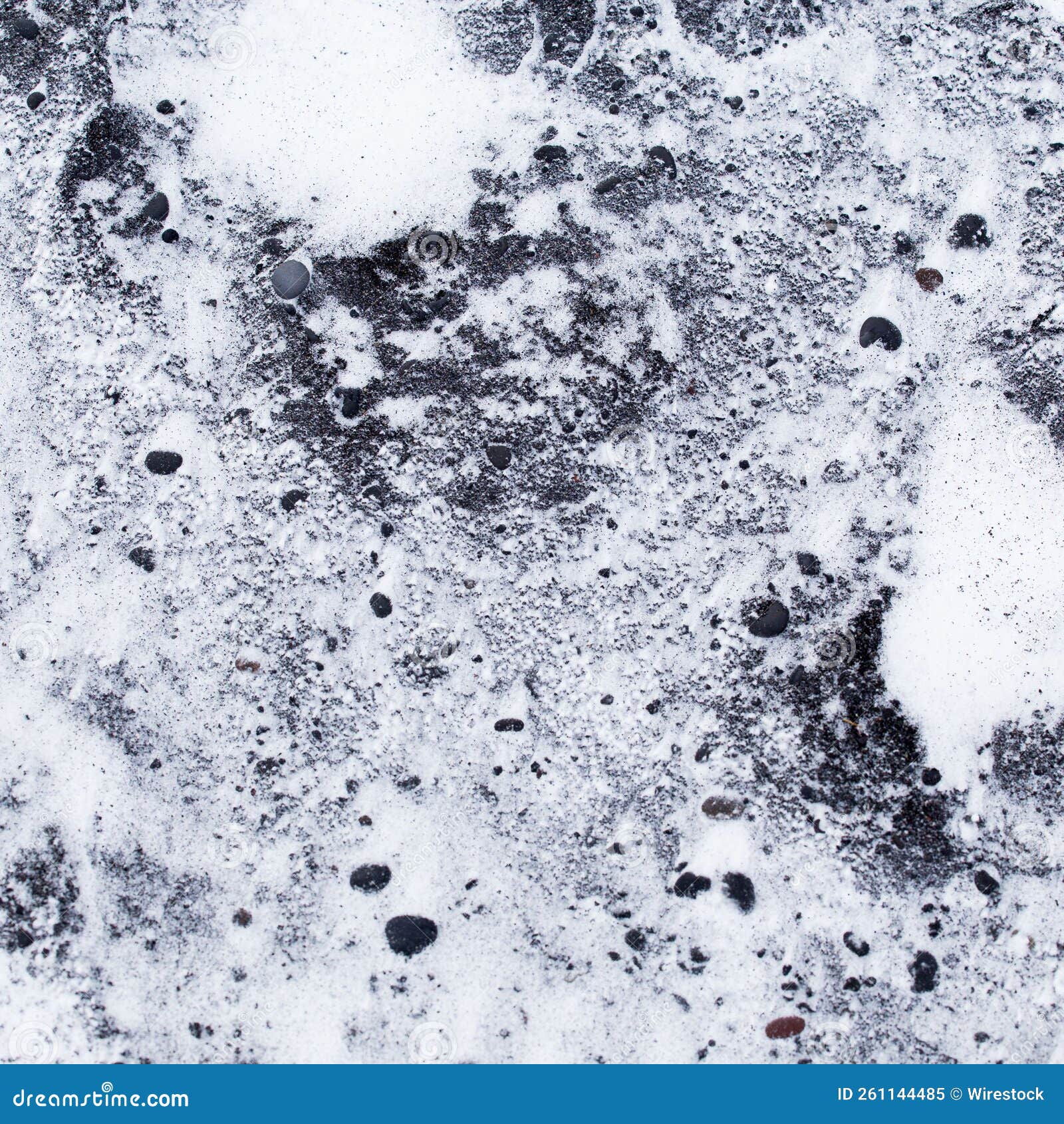 Rough Ground Covered with the Snow Stock Image - Image of surface ...
