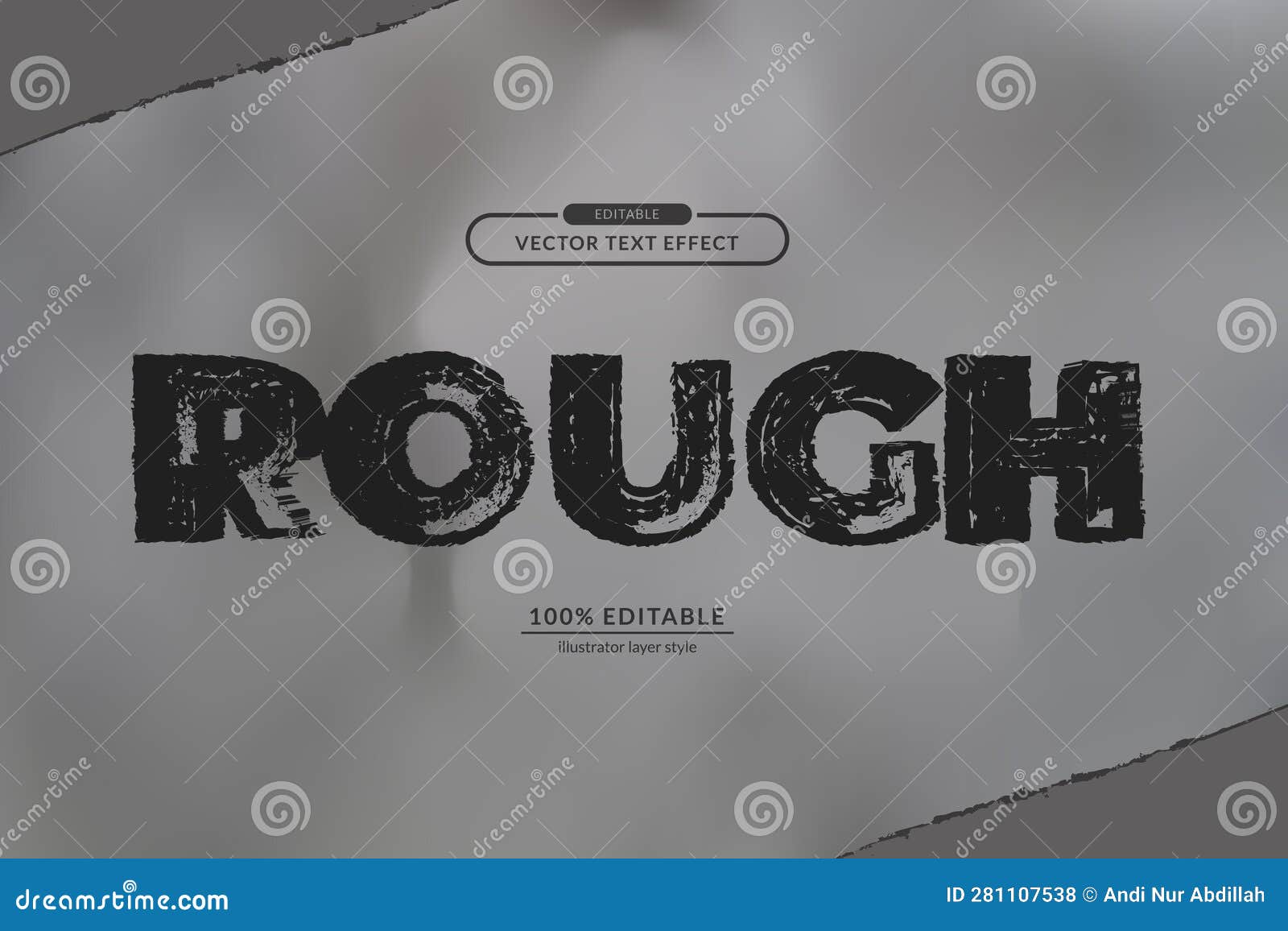 Manly Text Style Effect. Editable Graphic Text Template Vector ...