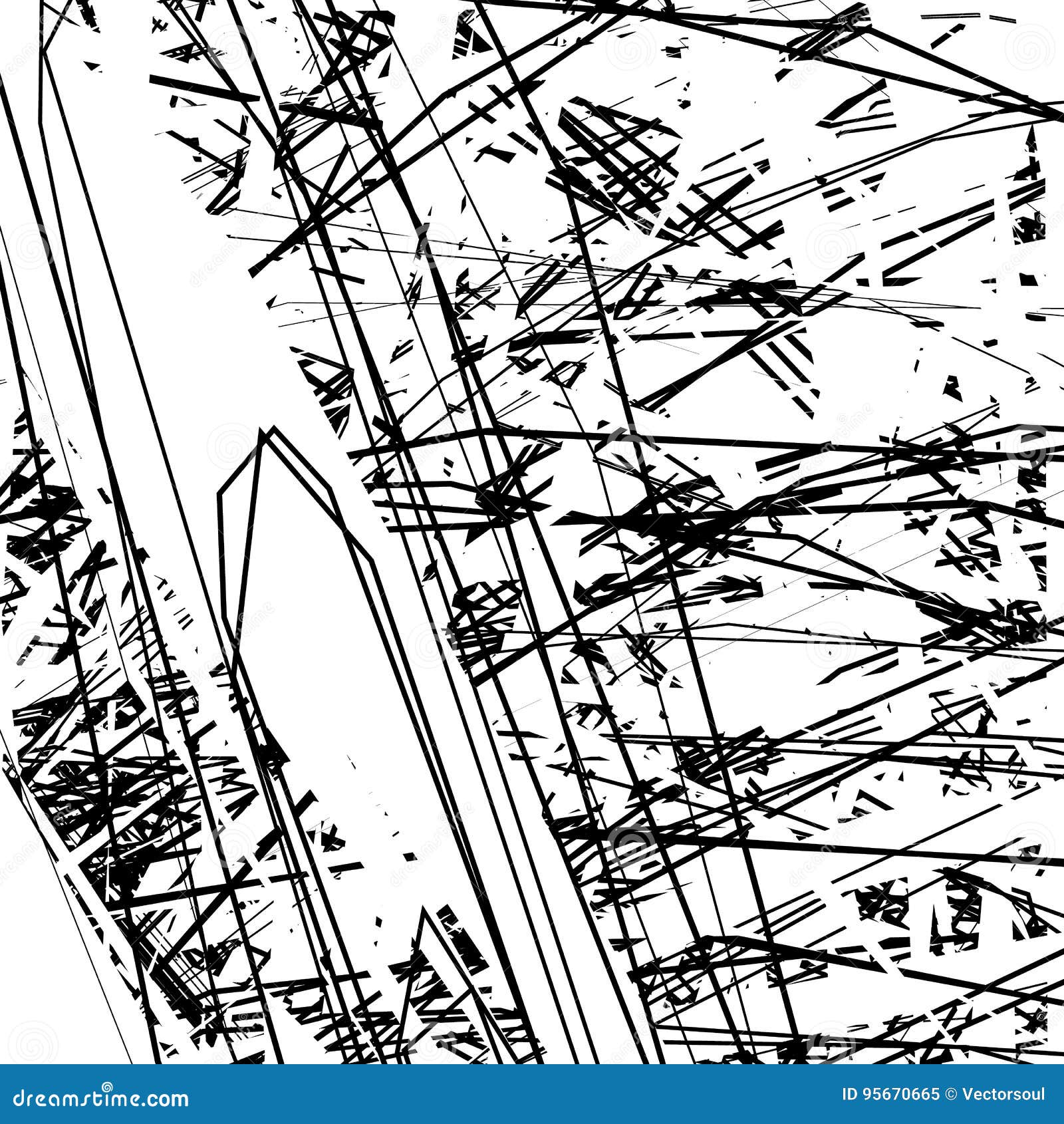 Rough, Grungy Abstract Pattern or Texture with Random Composition of ...