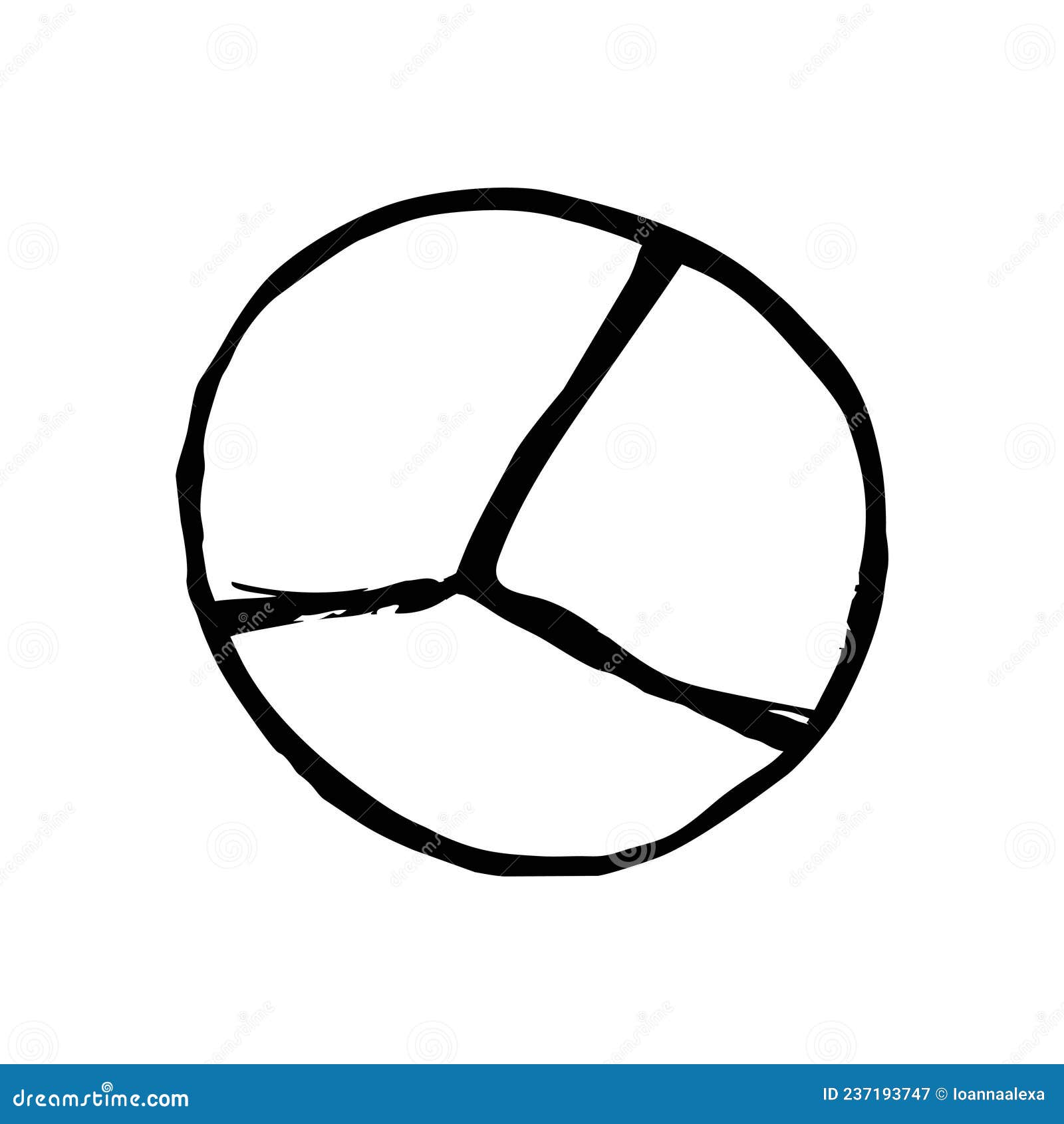 Rough Hand-drawn Outline Chart Icon Stock Vector - Illustration of ...