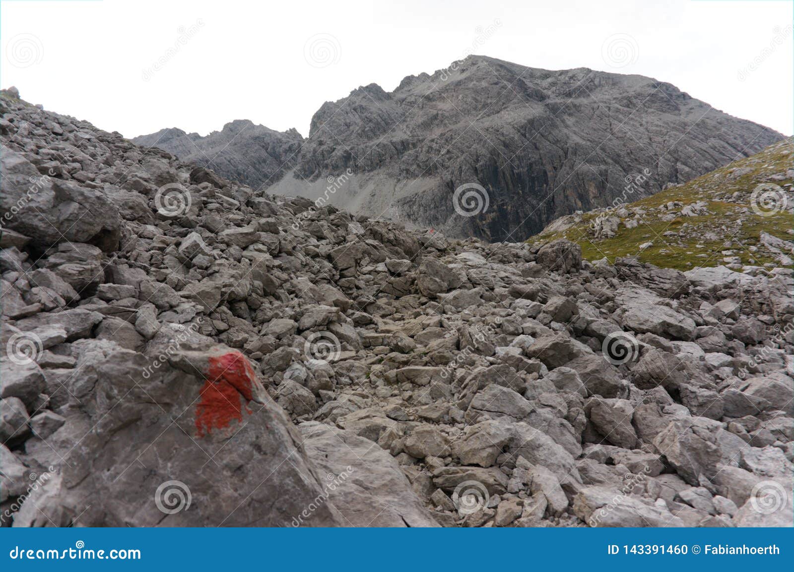 Rough Harsh Landscape in the Alps Stock Photo - Image of hill, alps ...