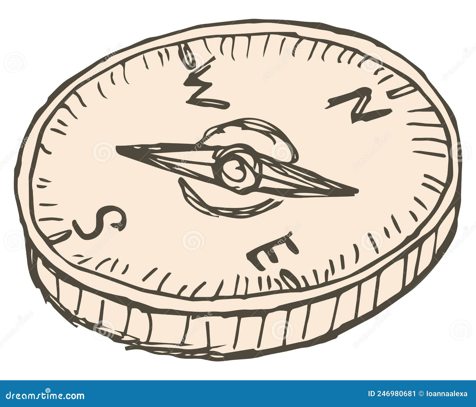 Rough Hatching Vintage Drawing Of The Gaslamp Cartoon Vector ...