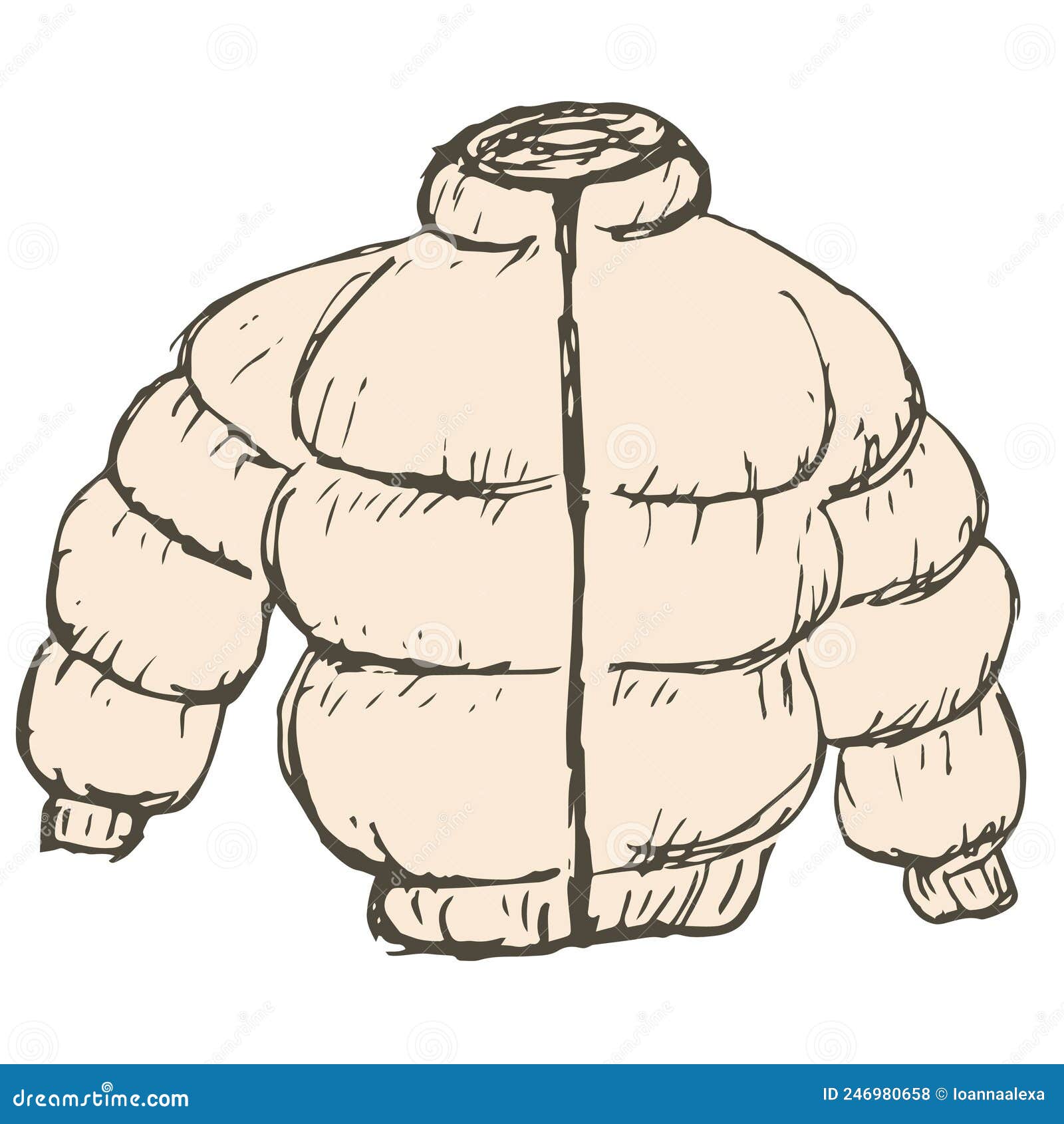 Rough Hatching Vintage Drawing Of The Gaslamp Cartoon Vector ...