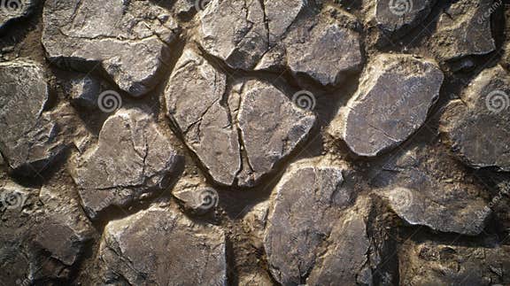Rough, Irregular Stone Texture, Ancient Cobblestone Pathway Design ...