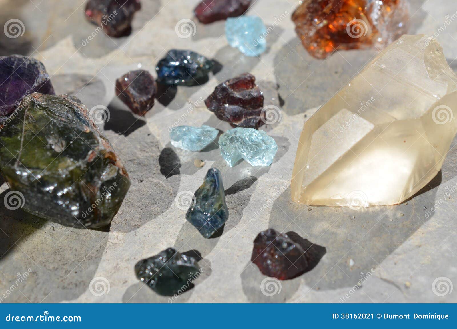 Rough minerals stock image. Image of clear, outdoors - 38162021
