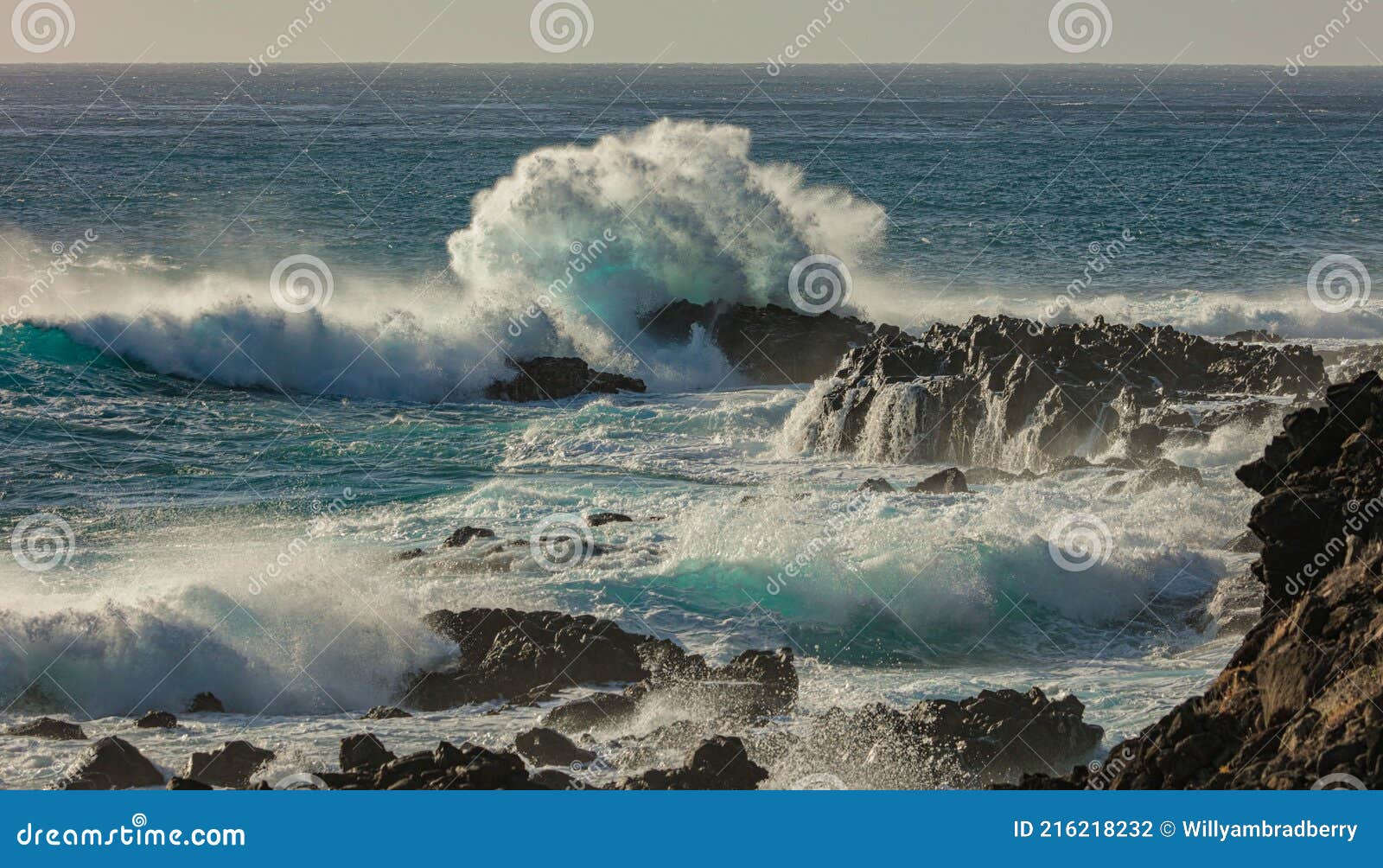 Water Splashed Waves in Ocean Stock Photo - Image of surfing, landscape ...