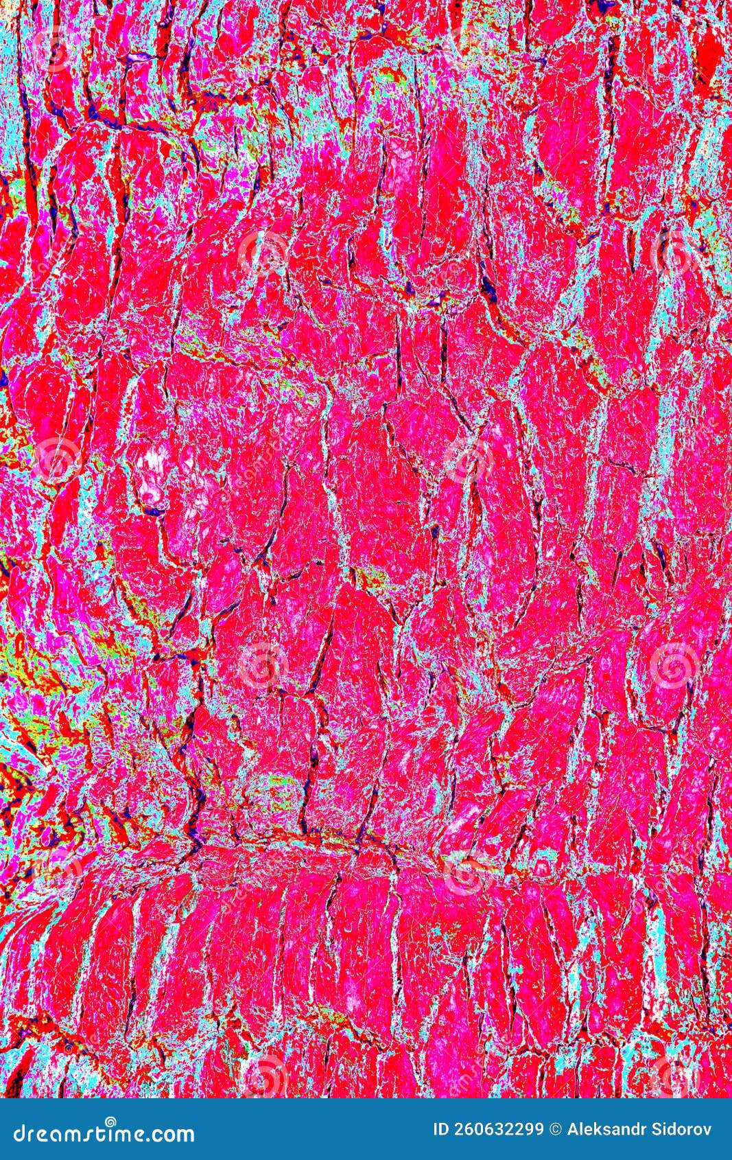 Rough Old Natural Oak Bark. Changed Color Scheme. Stock Image - Image ...