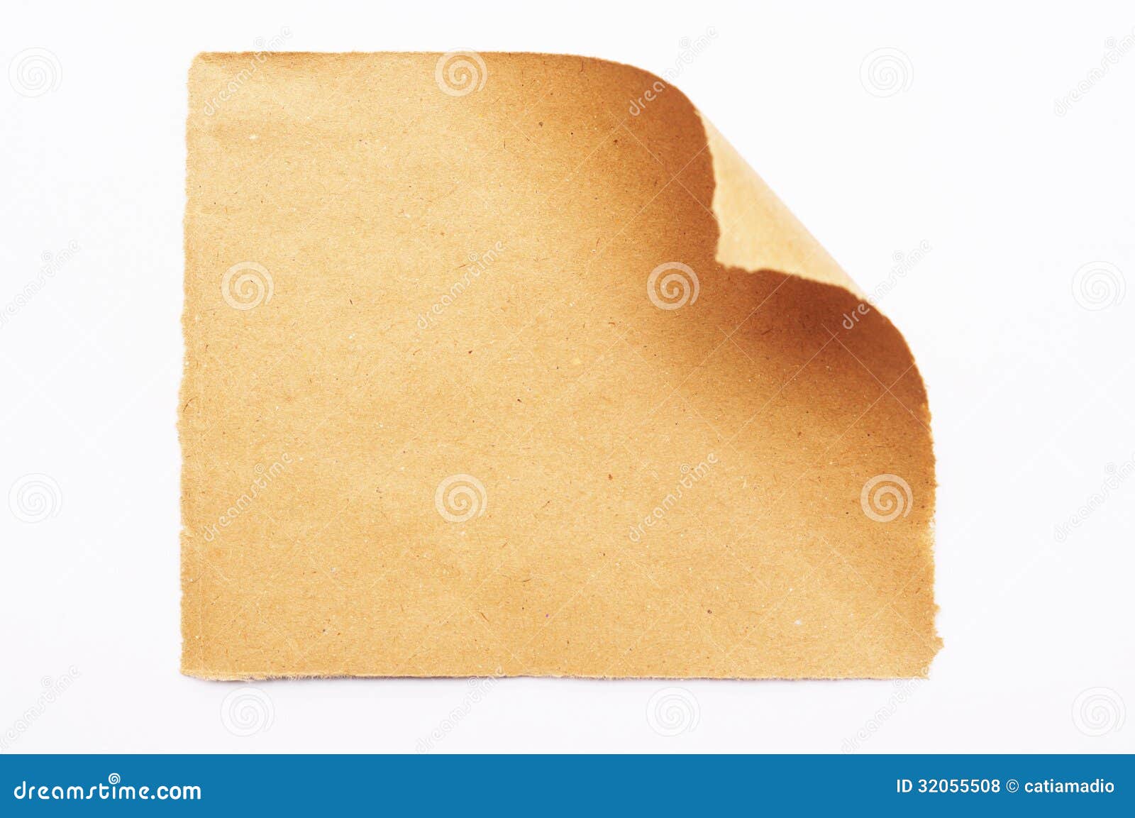 Rough paper curl stock photo. Image of brown, curl, sheet - 32055508