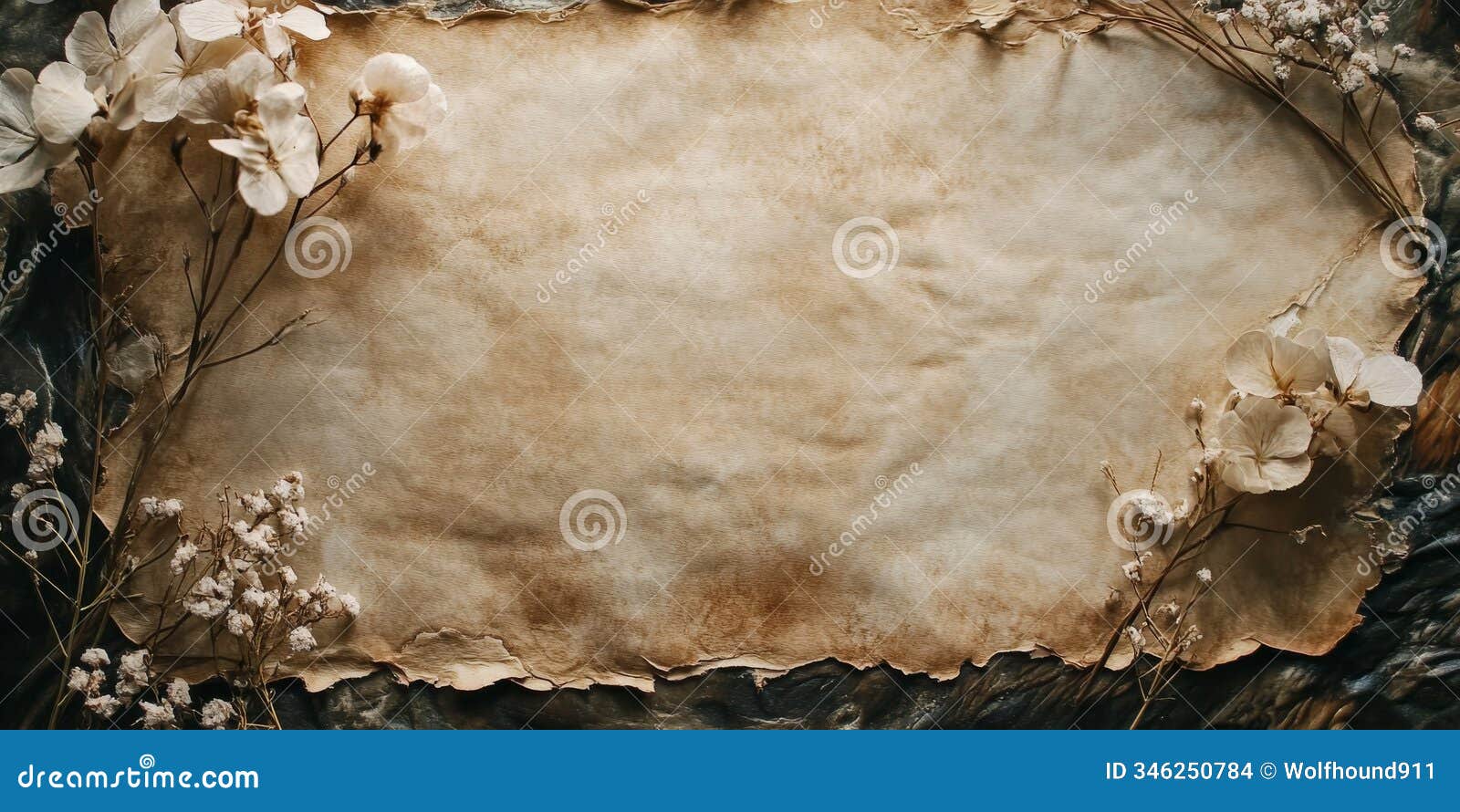 Rough Parchment Paper with Aged Edges and Natural Texture, Adding a ...