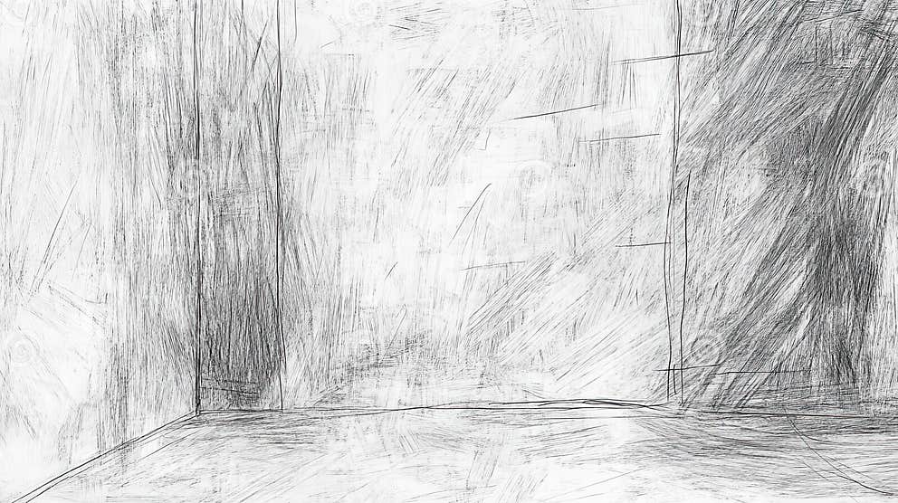 Rough Pen Strokes Texture Background with Sketchy Overlapping Ink Lines ...