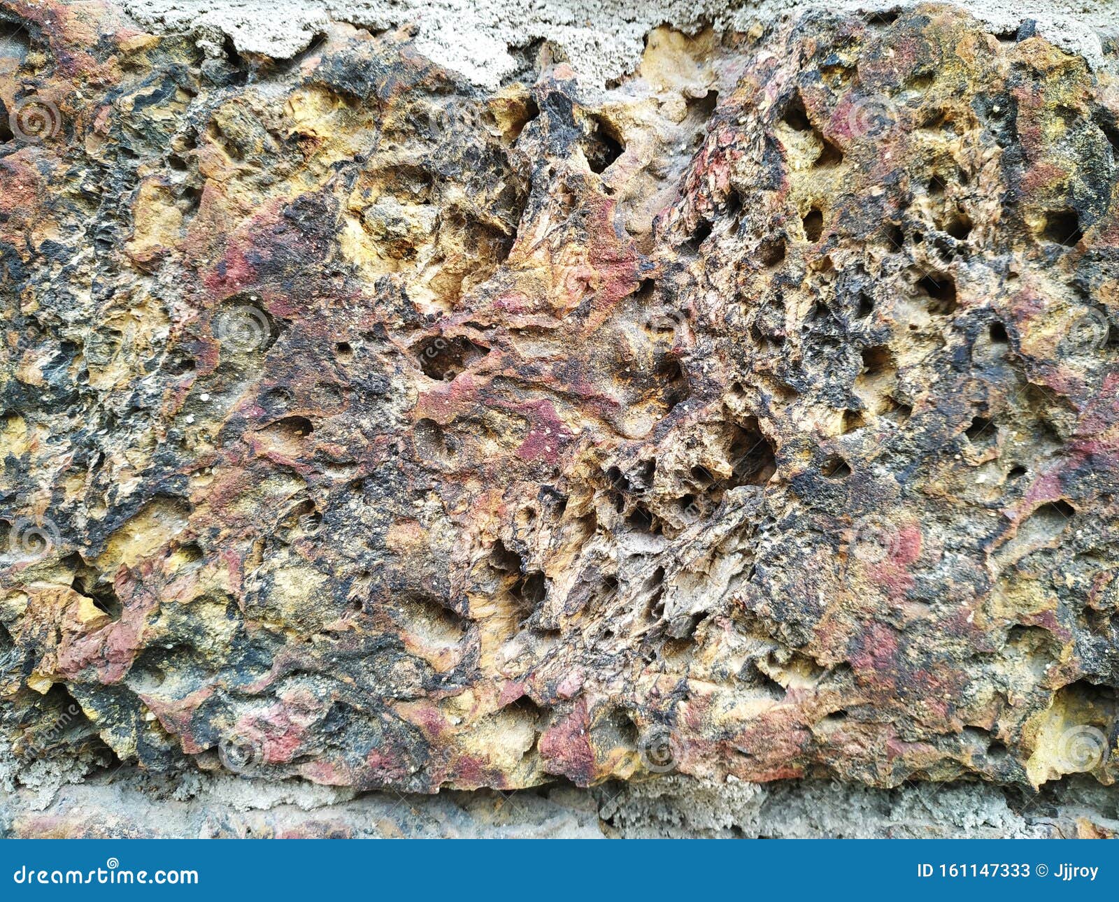 Rough Pitted Stone Surface Abstract Horizontal Background Texture Stock ...