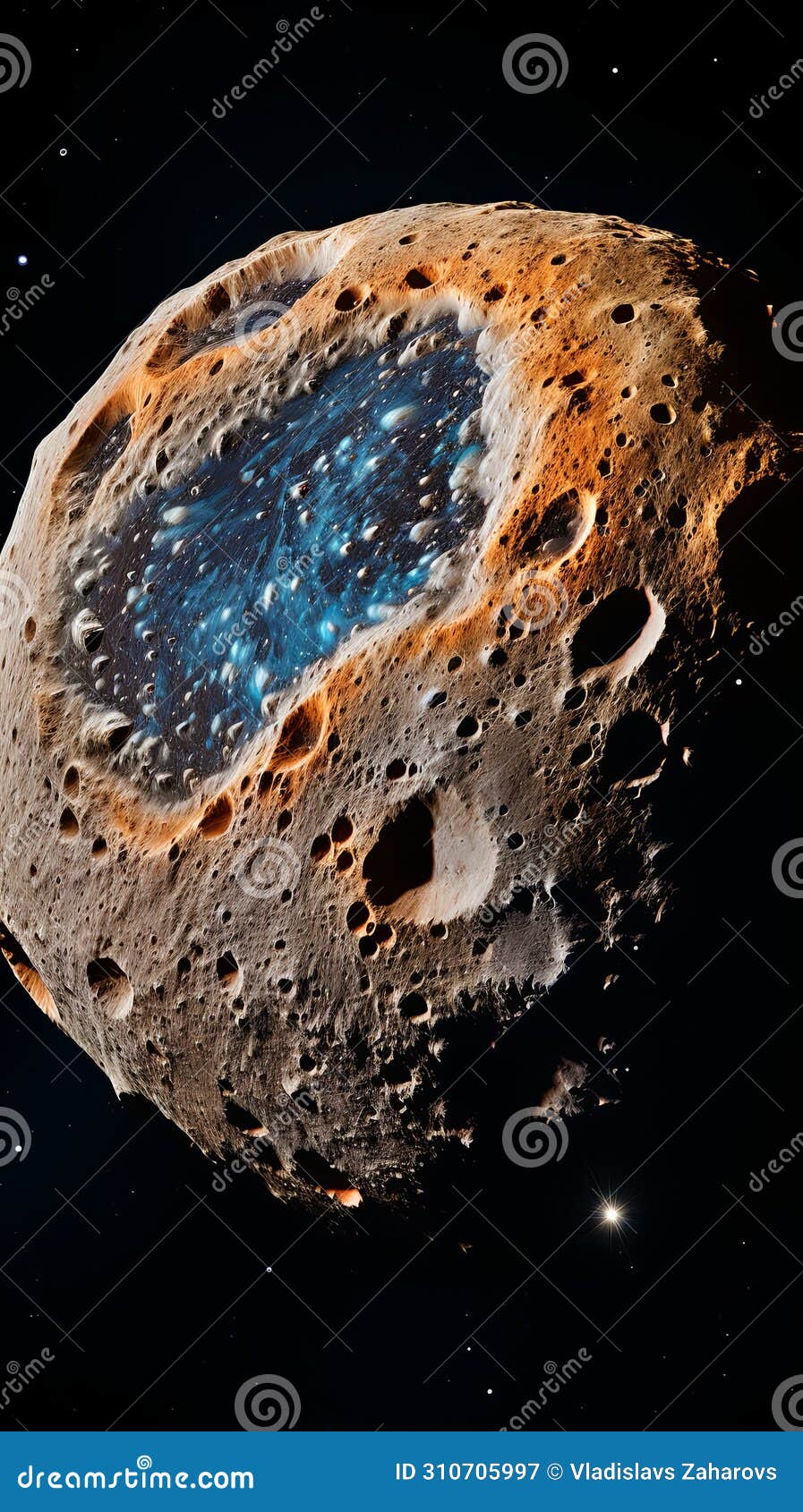 The Rough, Pitted Texture of an Asteroid S Surface, with Craters and ...