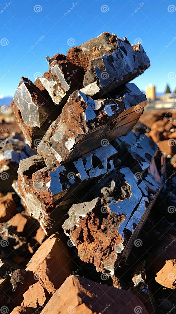 The Rough, Pitted Texture of Volcanic Rock, with Jagged Edges and Sharp ...