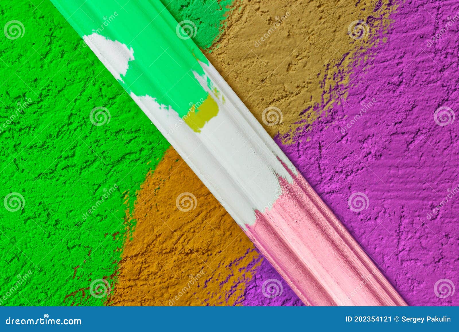 Rough Plaster Surface Painted in a Bright Color. Variations of Harmony ...