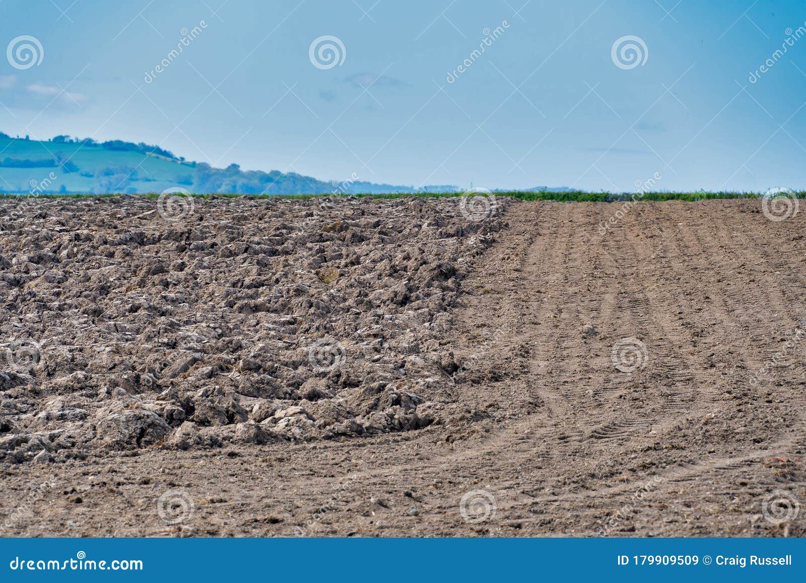 Rough Ploughed field stock image. Image of ploughed - 179909509