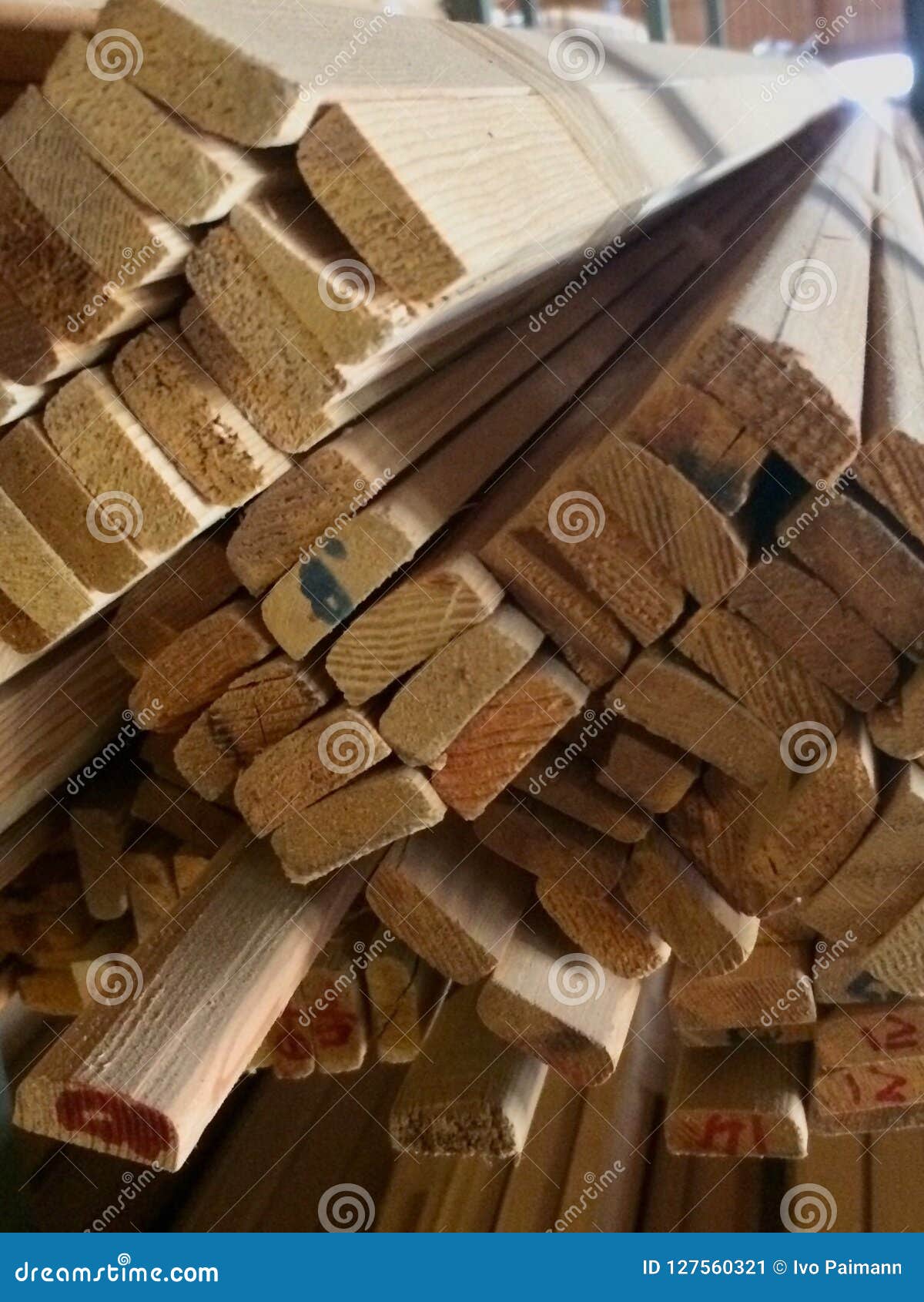 Rough profiled boards stock image. Image of wooden, stack - 127560321