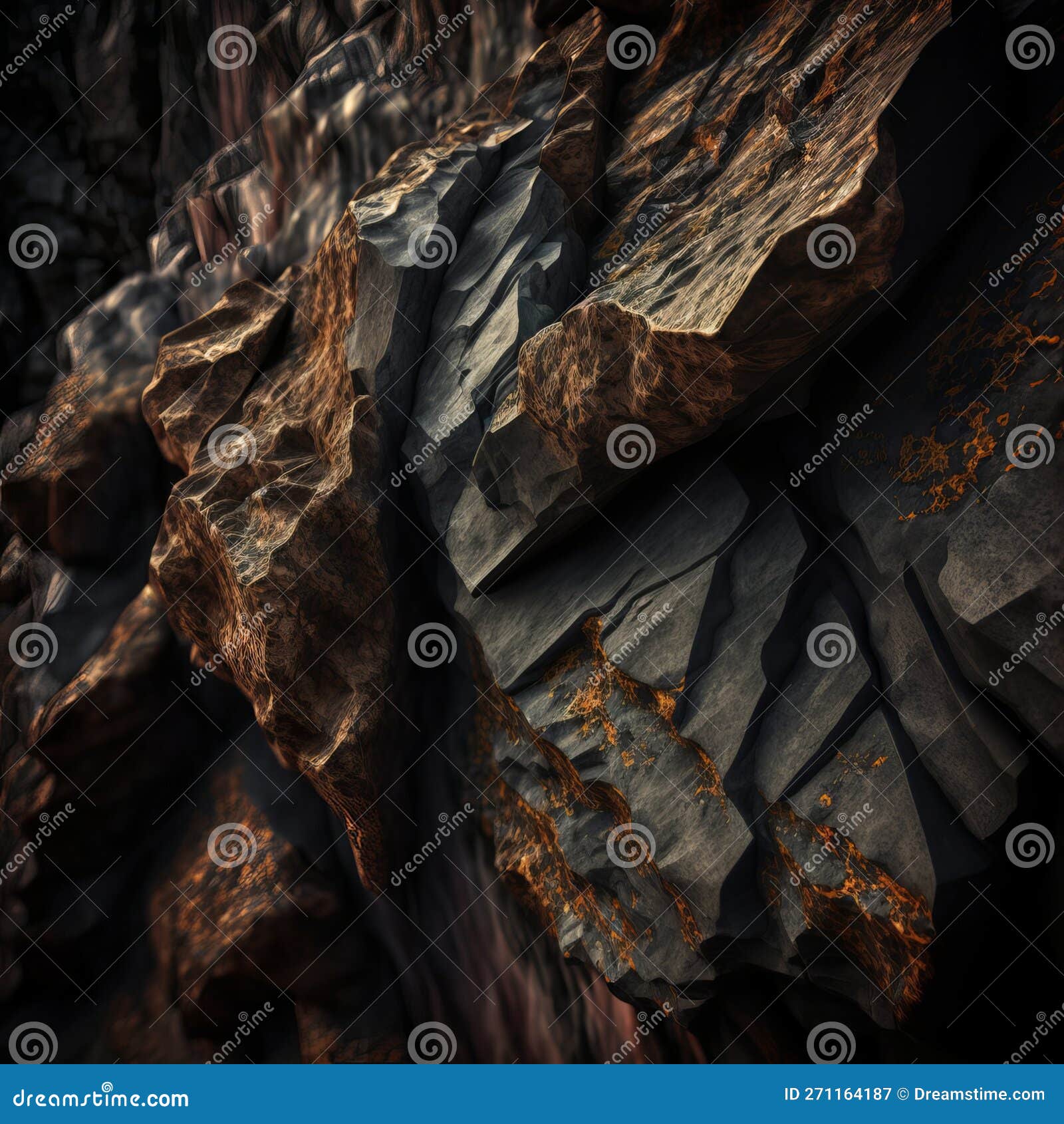 Rough Rock Textured Background (generative AI) Stock Illustration ...