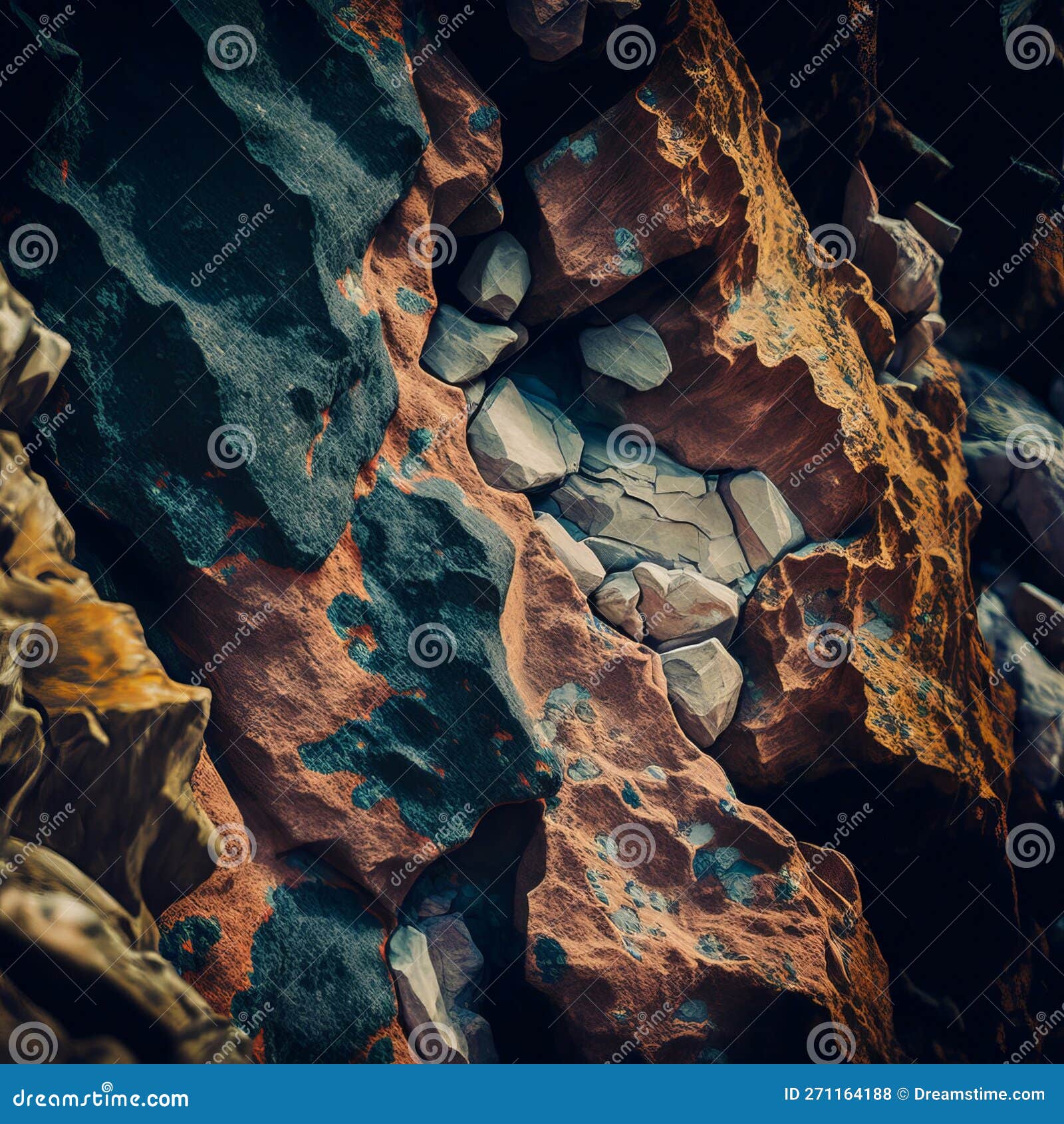 Rough Rock Textured Background (generative AI) Stock Illustration ...