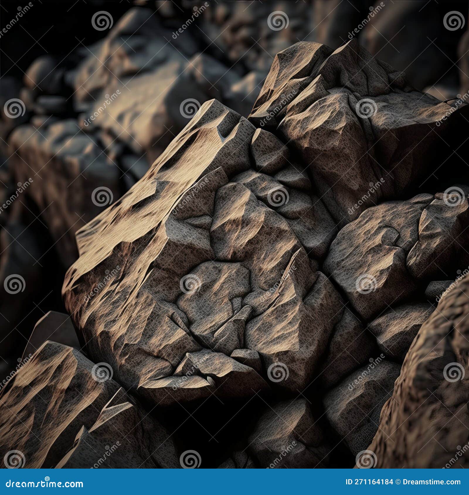 Rough Rock Textured Background (generative AI) Stock Illustration ...