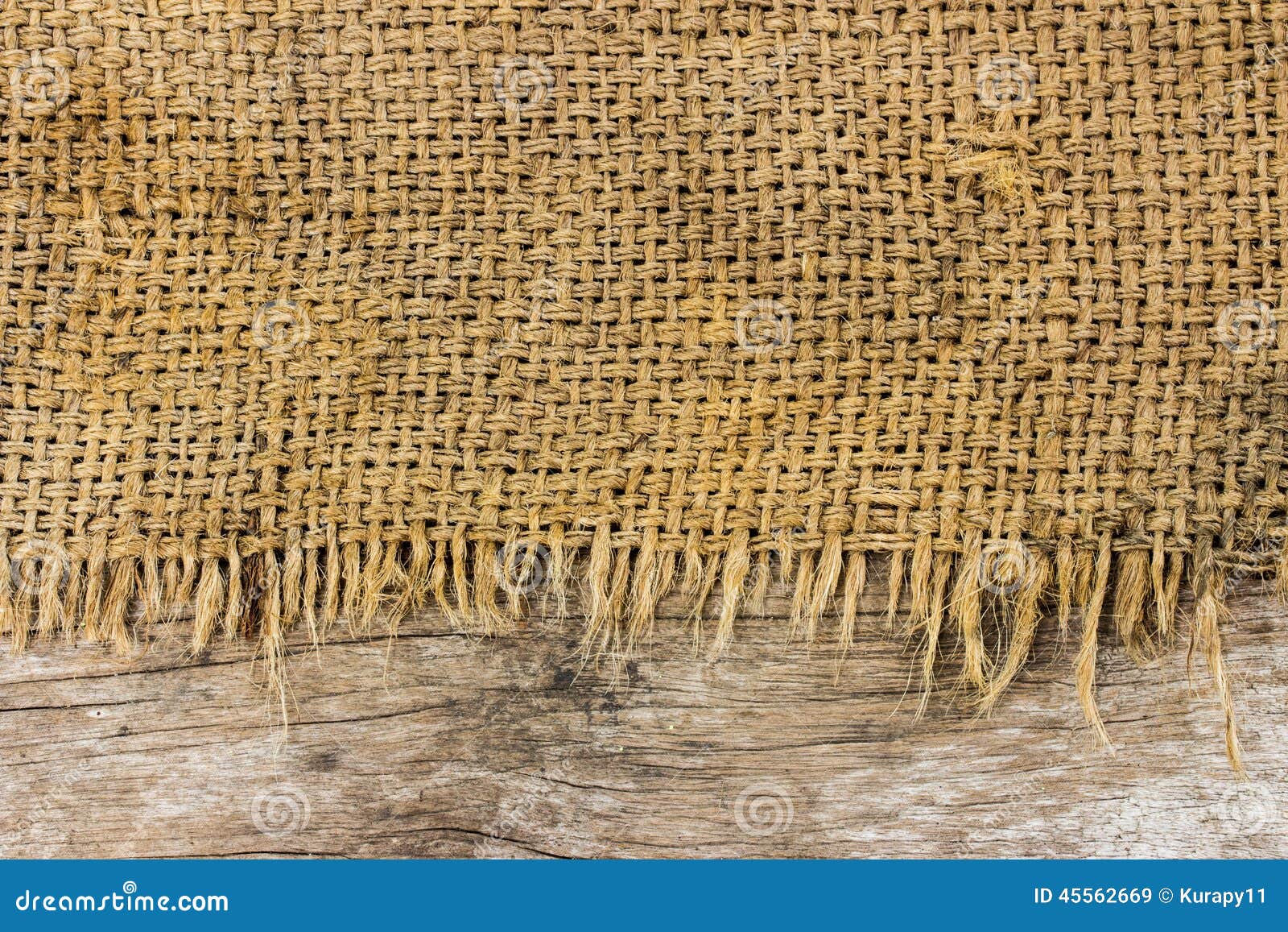 Rough Sack Material and Wooden Texture Stock Image - Image of fiber ...