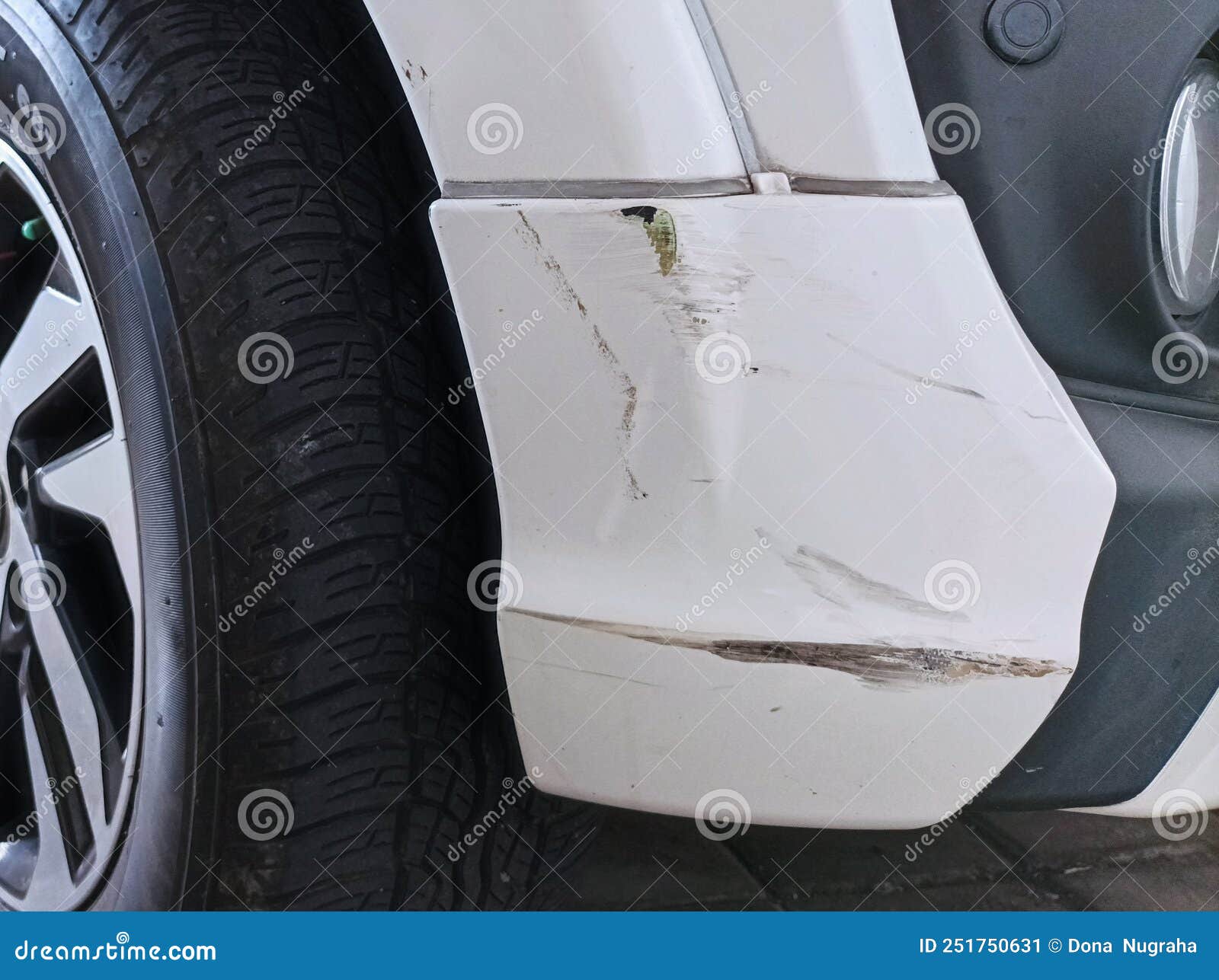 Rough Scratched Corner of the Car Stock Image - Image of rough, window ...