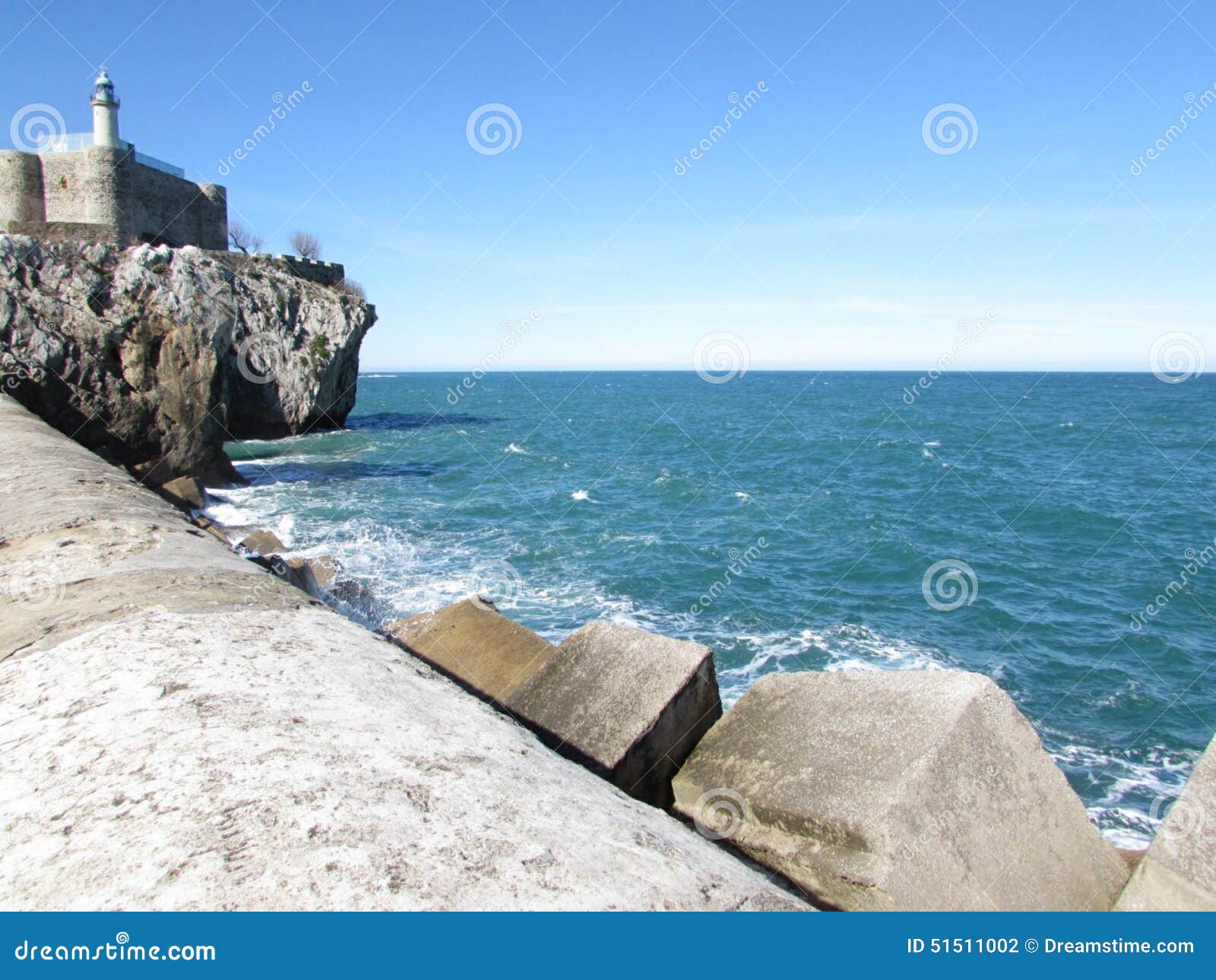 Rough sea stock photo. Image of rough, rock, blue - 51511002
