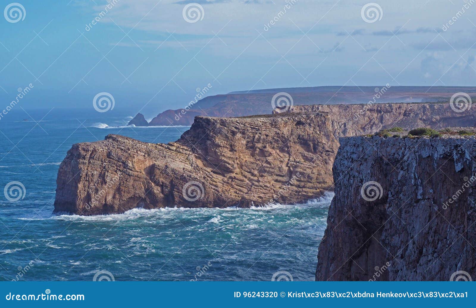 Rough Sea with Beautiful Rocky Cliffs Stock Photo - Image of island ...