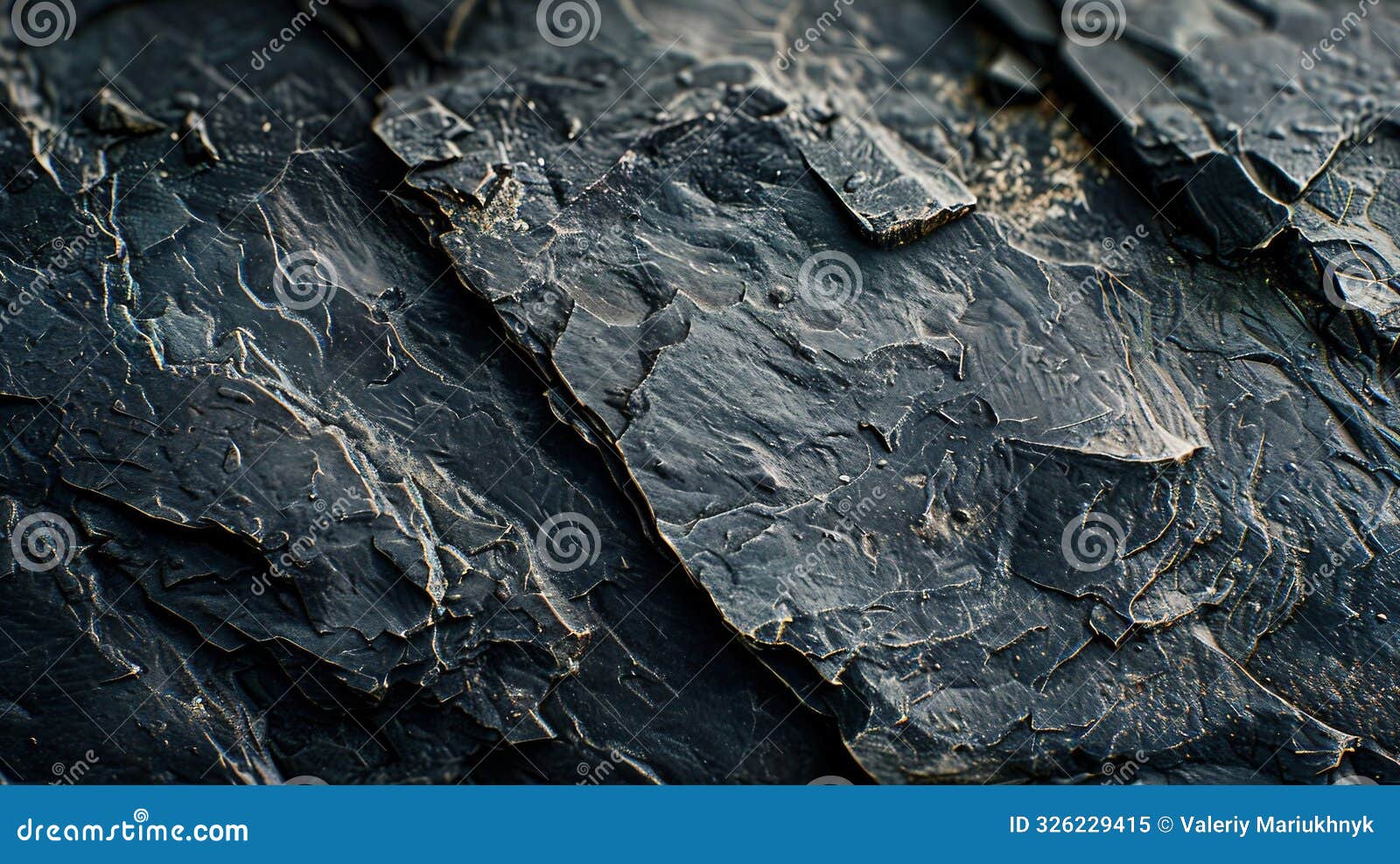 Rough Slate Stone with Natural Layers. Generative AI Stock Illustration ...