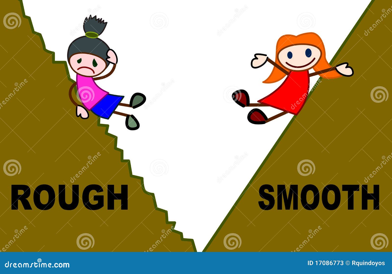 Rough and smooth stock vector. Illustration of uneven - 17086773 Rough and smooth stock vector. Illustration of uneven - 17086773