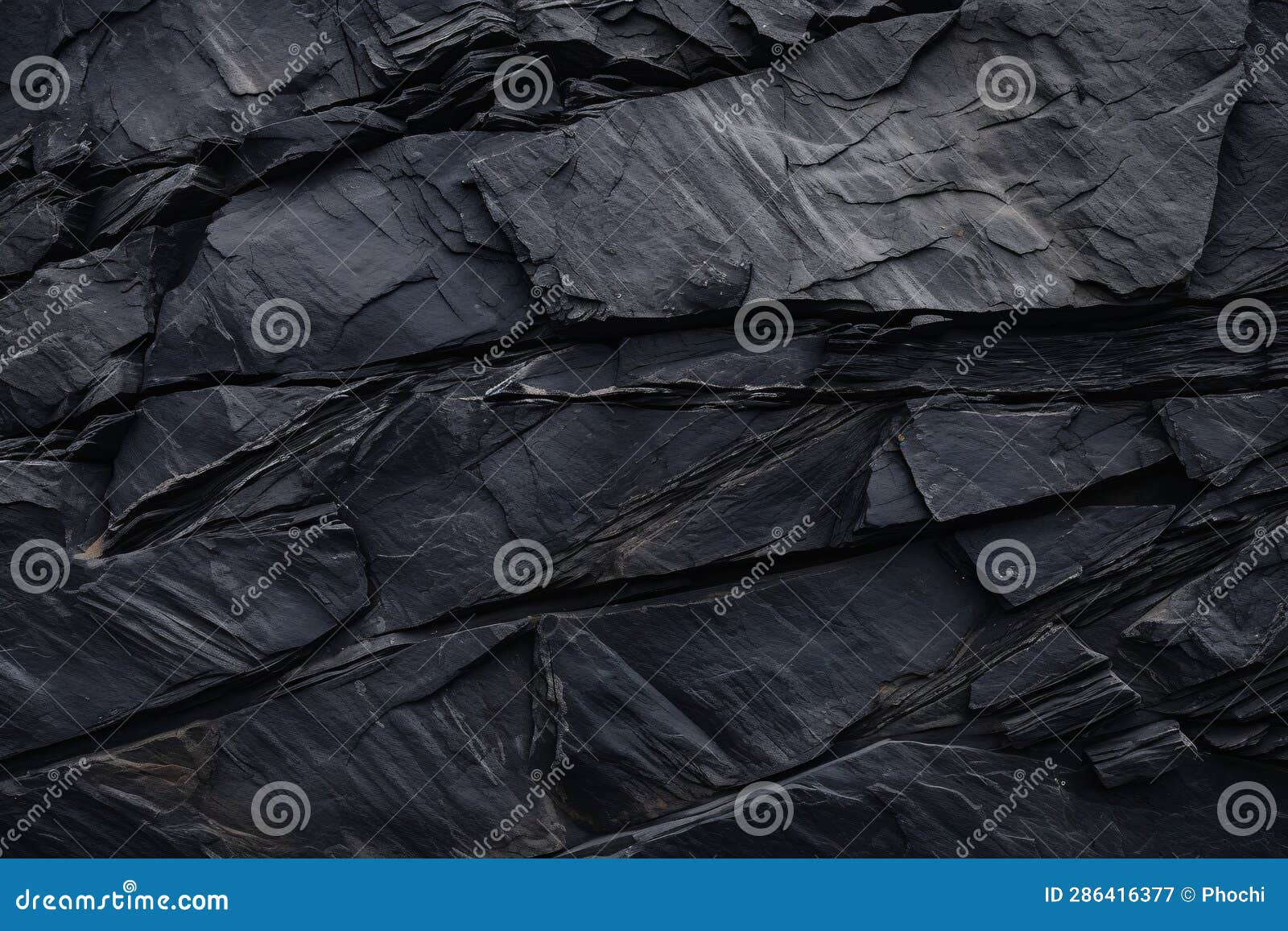 Rough and Smooth Black Rocks Create Abstract Landscape Stock ...