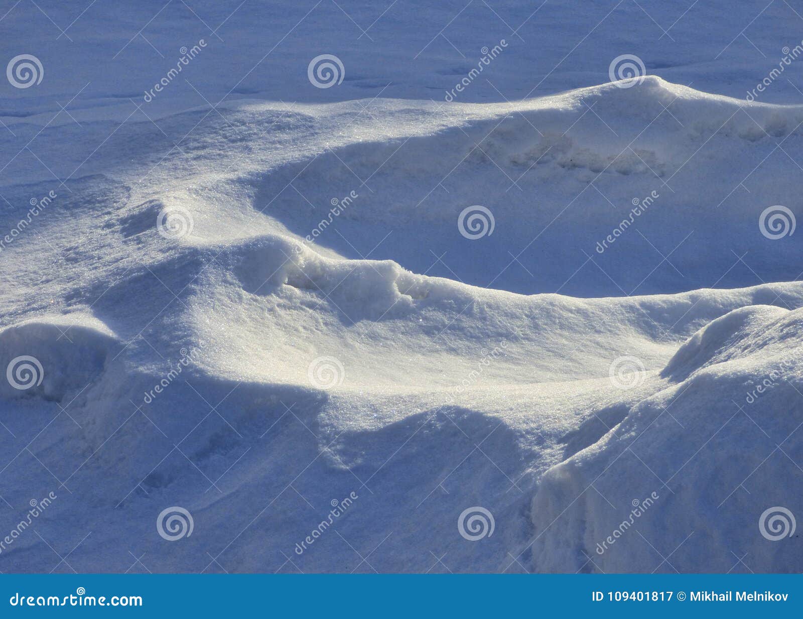 Rough Snow Surface with Deep Shadows Stock Image - Image of covered ...