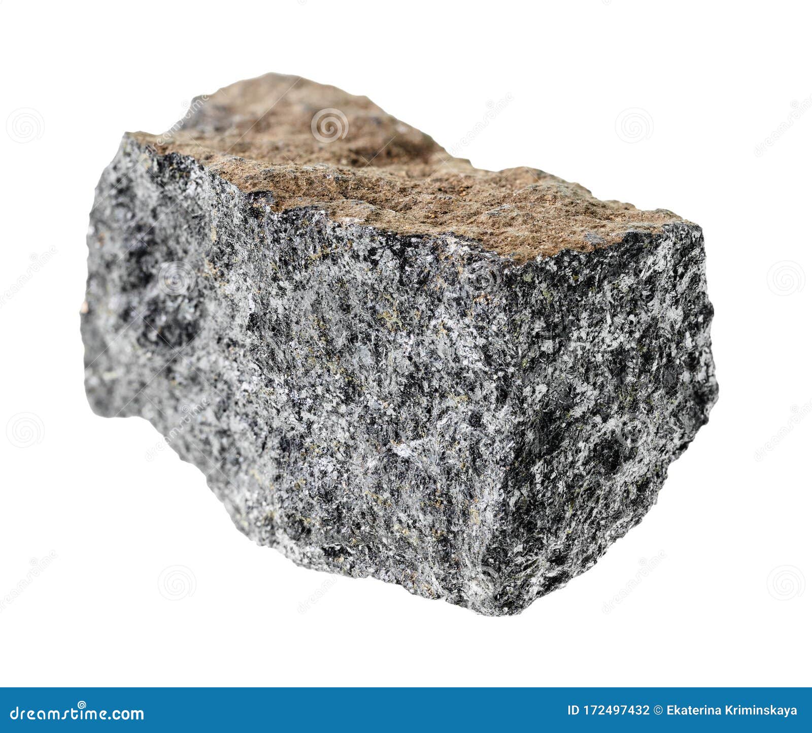 Rough Sphalerite Ore Zinc Blende Cutout on White Stock Photo - Image of ...