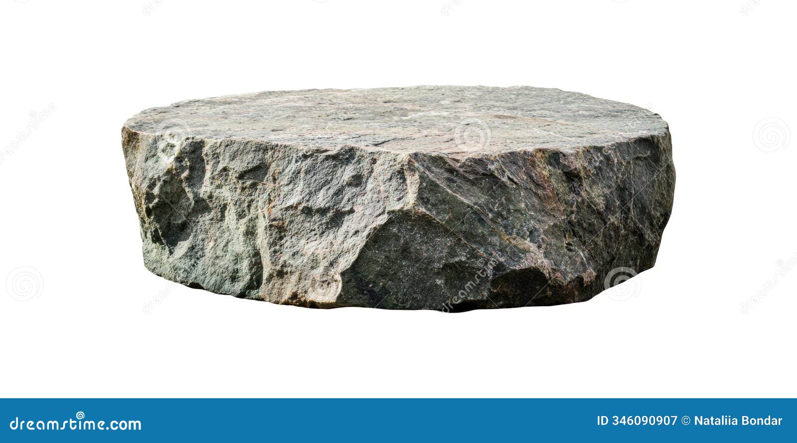 Rough Stone Disc with Uneven Edges Isolated on Transparent Background ...