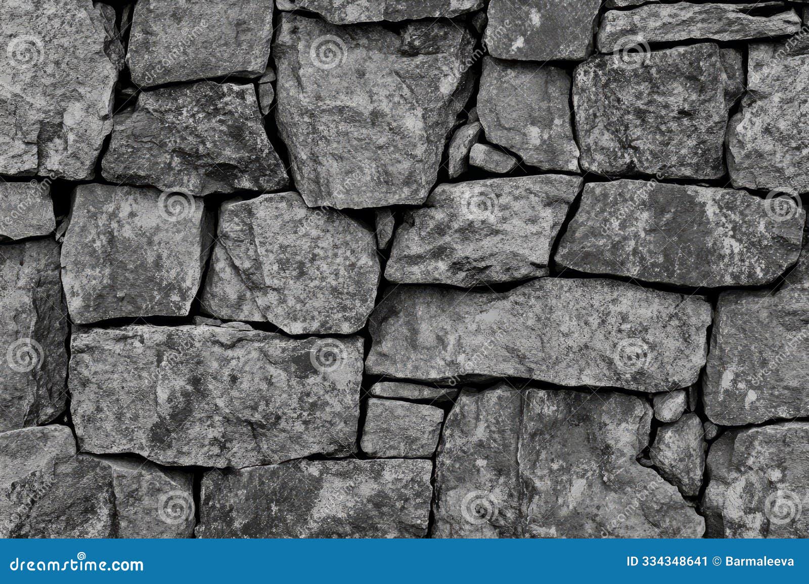 Rough Stone Wall. Rugged Texture Of The Stacked Blocks Royalty-Free ...