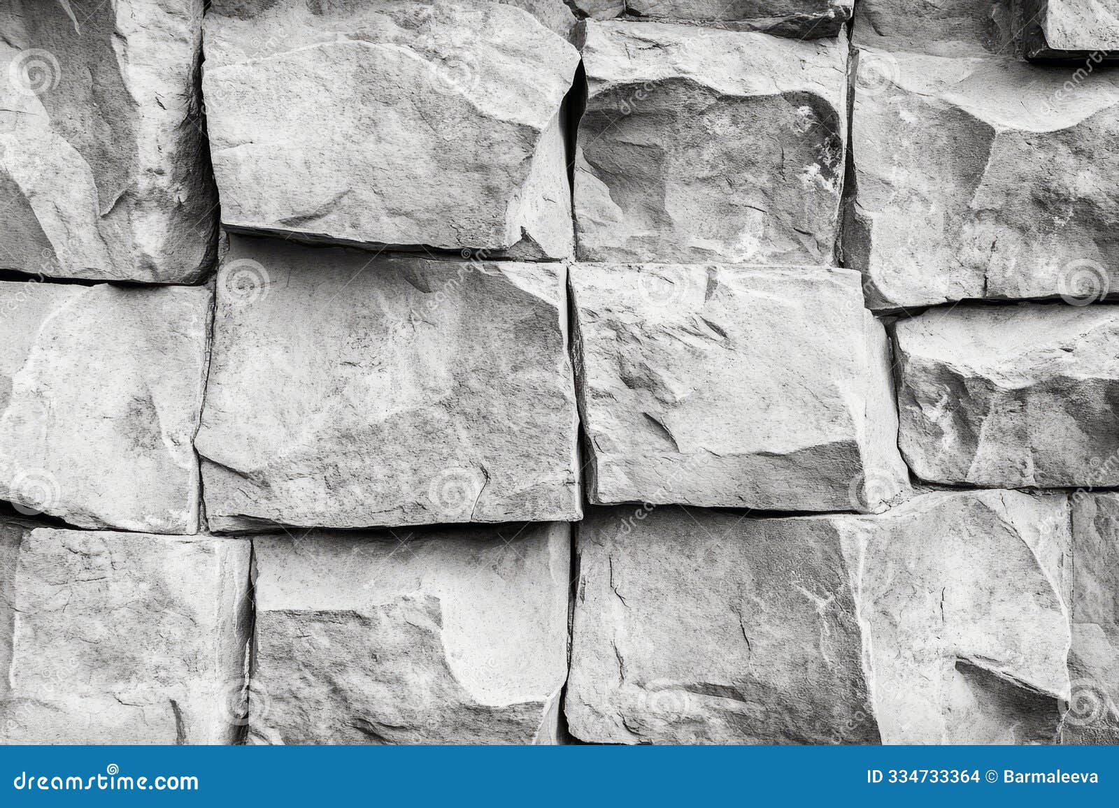 Rough Stone Wall. Rugged Texture Of The Stacked Blocks Stock Photo ...